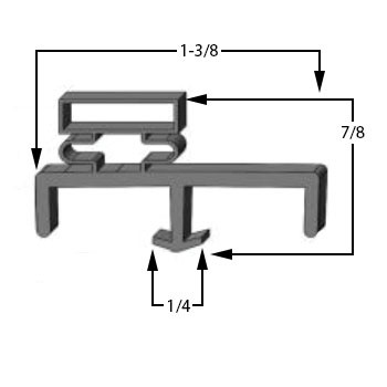 Profile 085 - Custom Walk-in Door Gasket - Green Gaskets | Cooler ...
