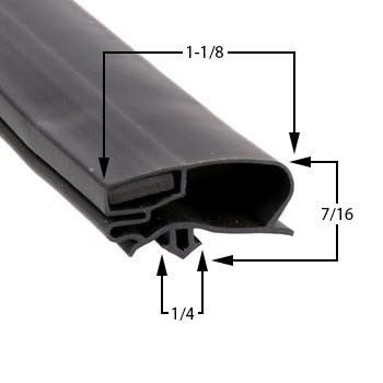 Profile 227 - Custom Walk-in Door Gasket - Green Gaskets | Cooler ...