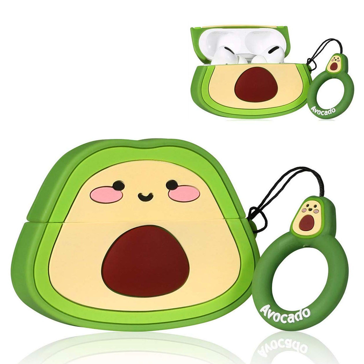 Novelty Silicone Protective Case for Apple AirPods Pro - Avocado - HD ...