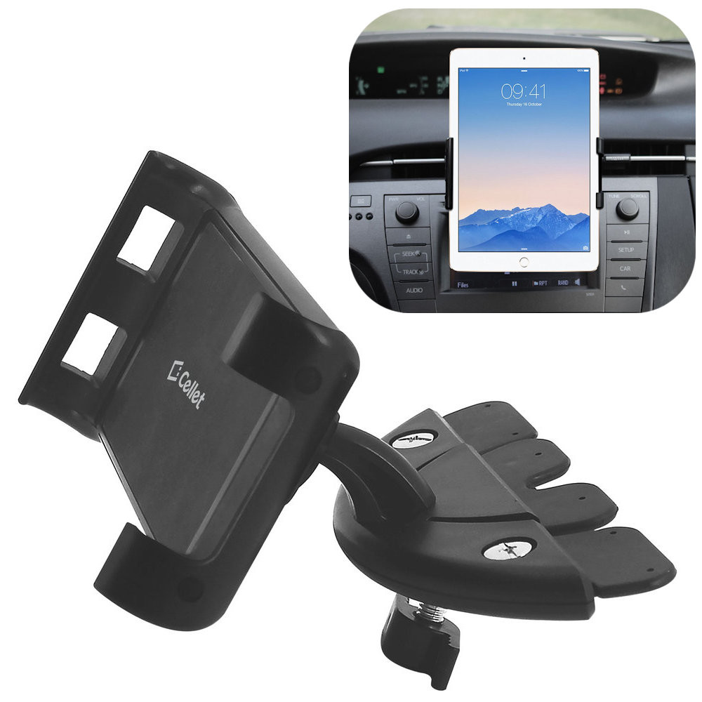 Universal CD Slot Insert Phone & Tablet Mount with Adjustable Rotating ...