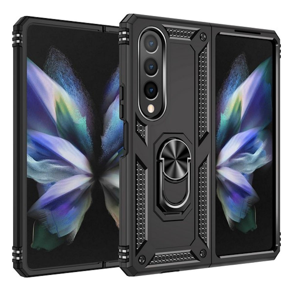 Ring Grip Case for Samsung Galaxy Z Fold 4 - Black - HD Accessory