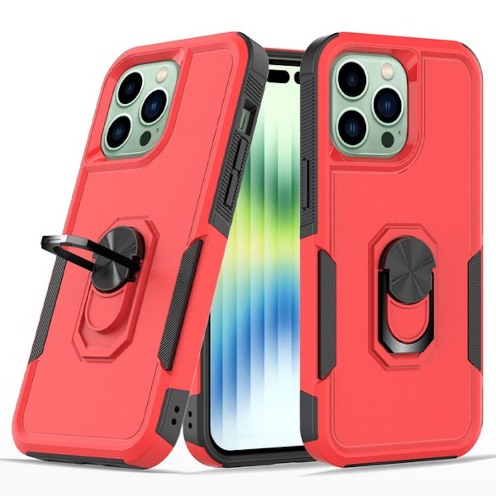TUFF Shockproof Hybrid Armor Case with Ring Grip for iPhone 14 Pro Max ...