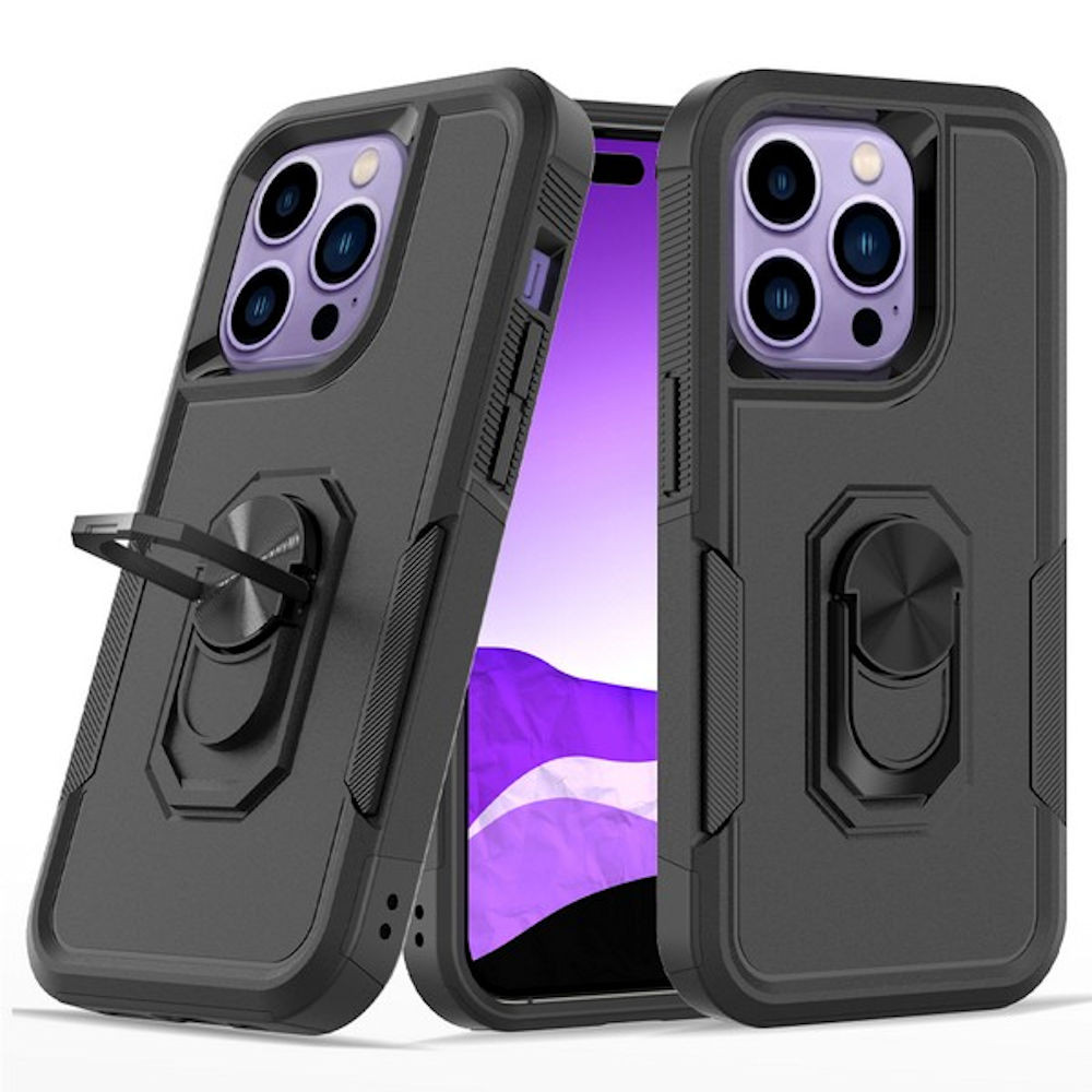 TUFF Shockproof Hybrid Armor Case with Ring Grip for iPhone 14 Pro ...