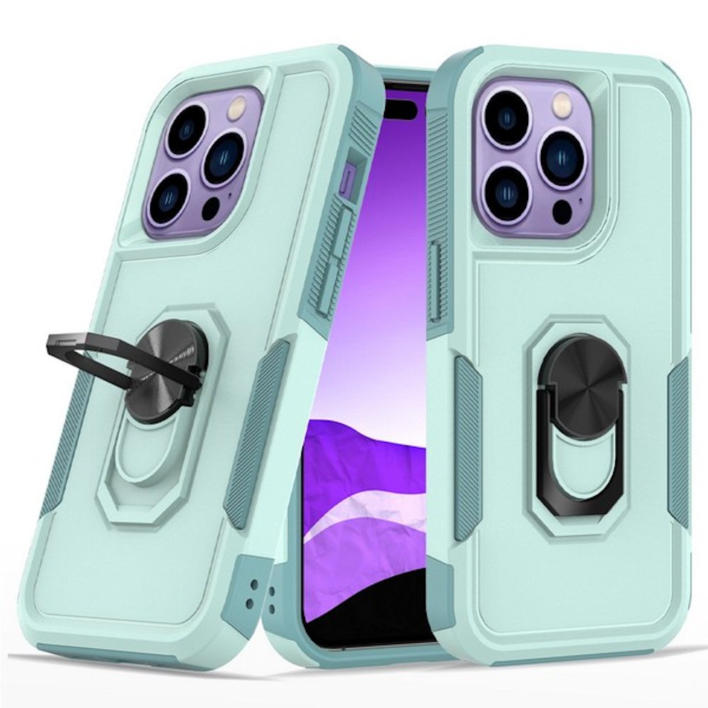 TUFF Shockproof Hybrid Armor Case with Ring Grip for iPhone 14 Pro ...