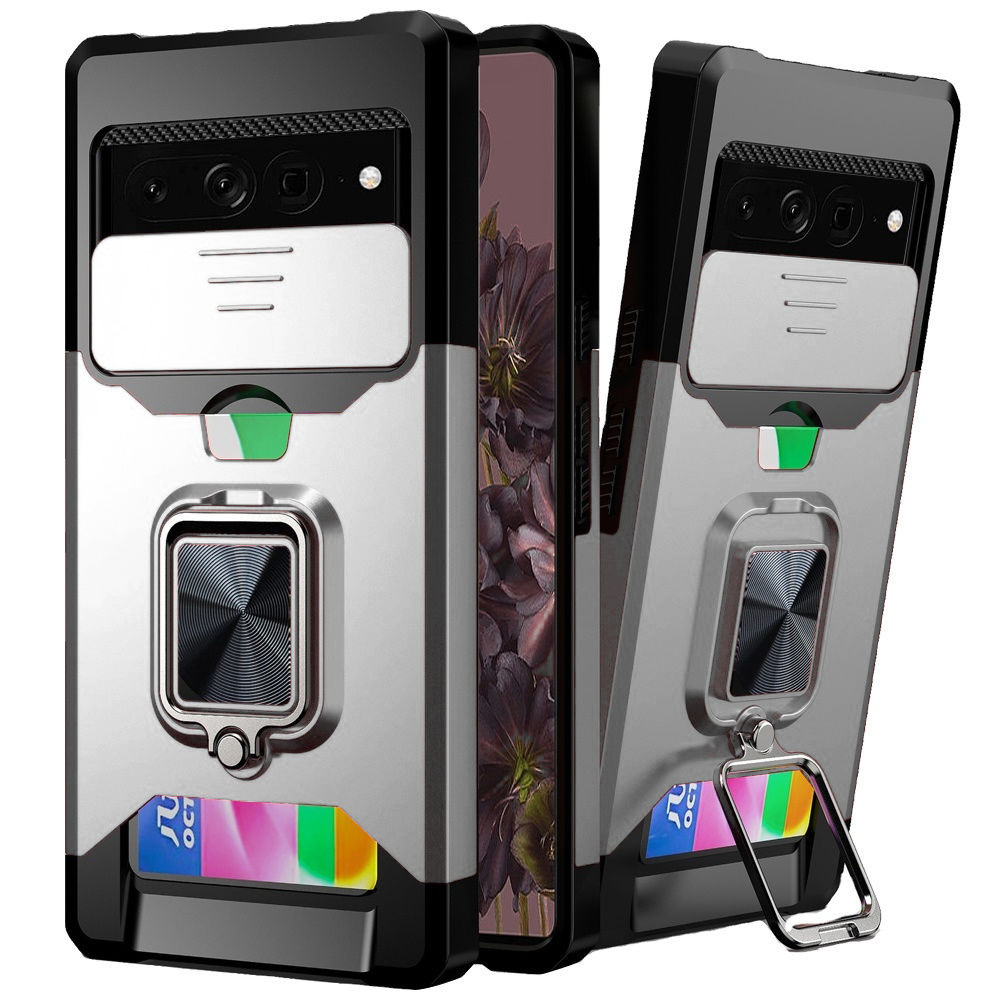 Military Grade All-In-One Ring Stand Card Case for Google Pixel 7 Pro ...