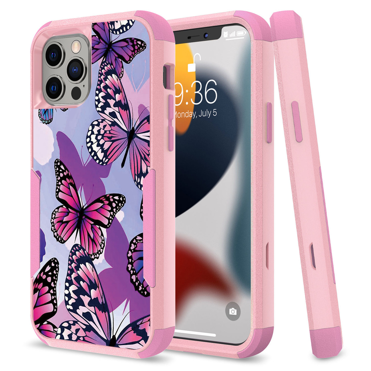 Military Grade TUFF Hybrid Armor Case for iPhone 14 Pro - Butterfly ...