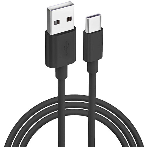 5 Ft. High-Speed USB-C to USB-A Charge & Sync Cable - Black - HD Accessory