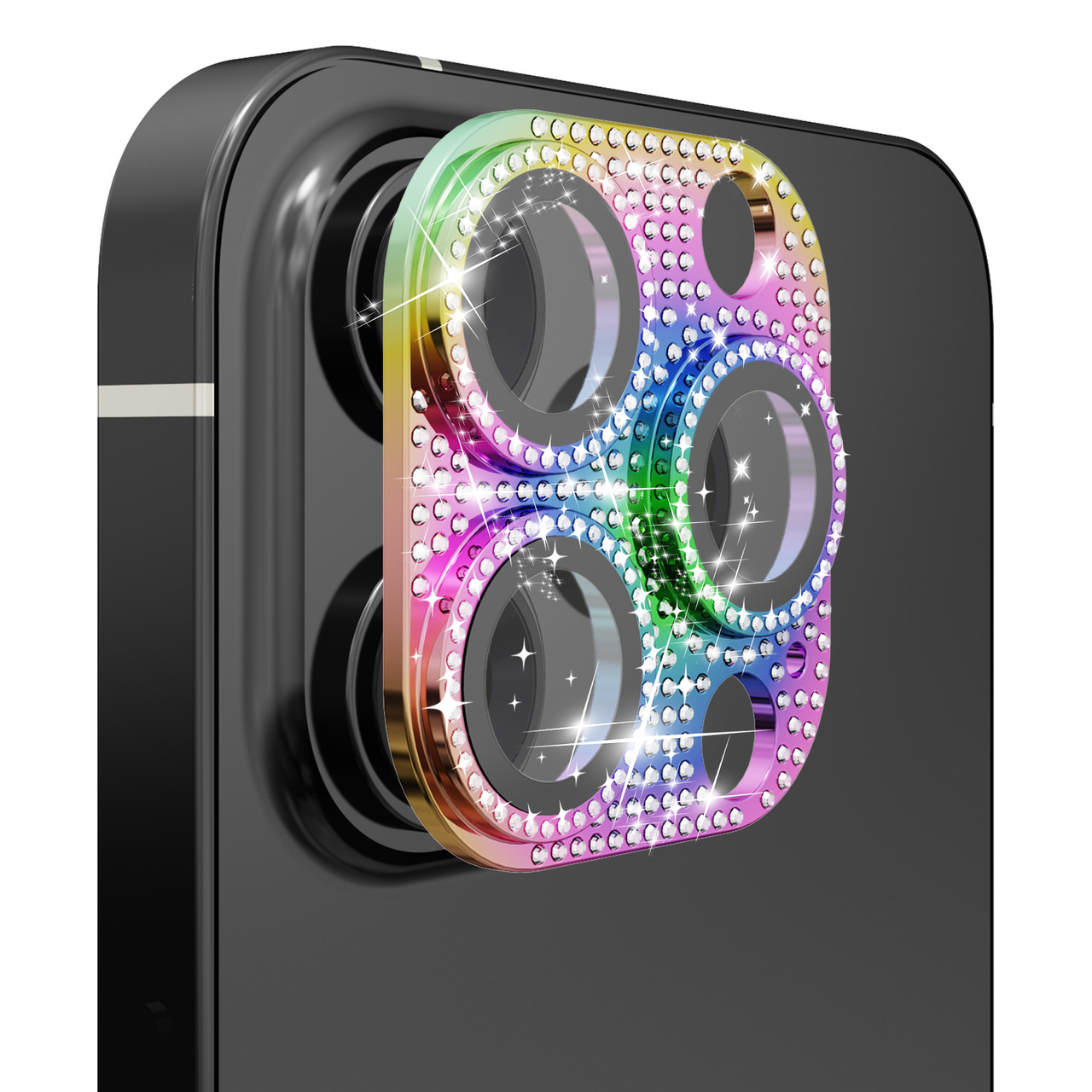 Stardust Diamond Tempered Glass Camera Lens Protector For Iphone 13 Pro