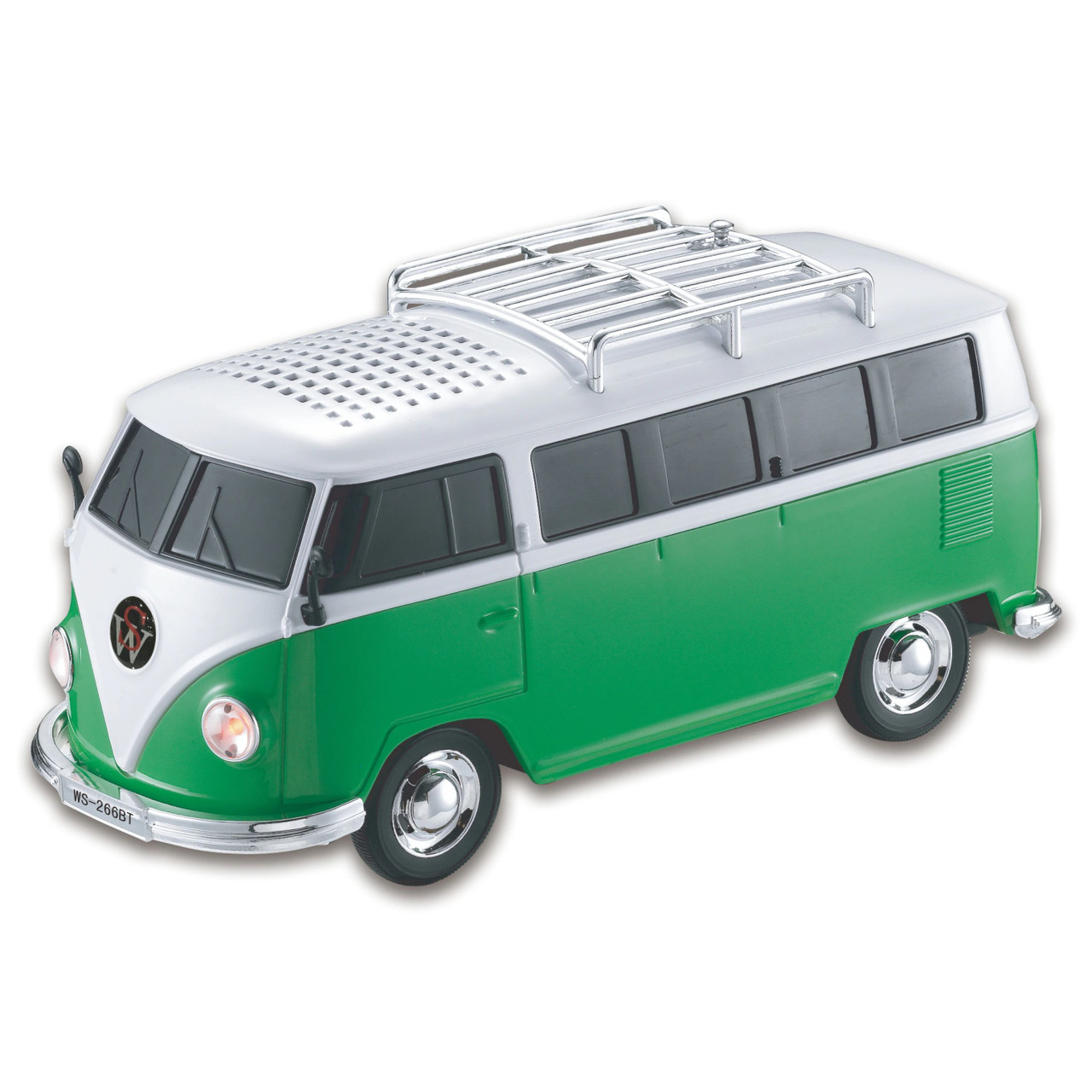 Volkswagen Bus Bluetooth Wireless Speaker with LED Head and Tail Lights ...