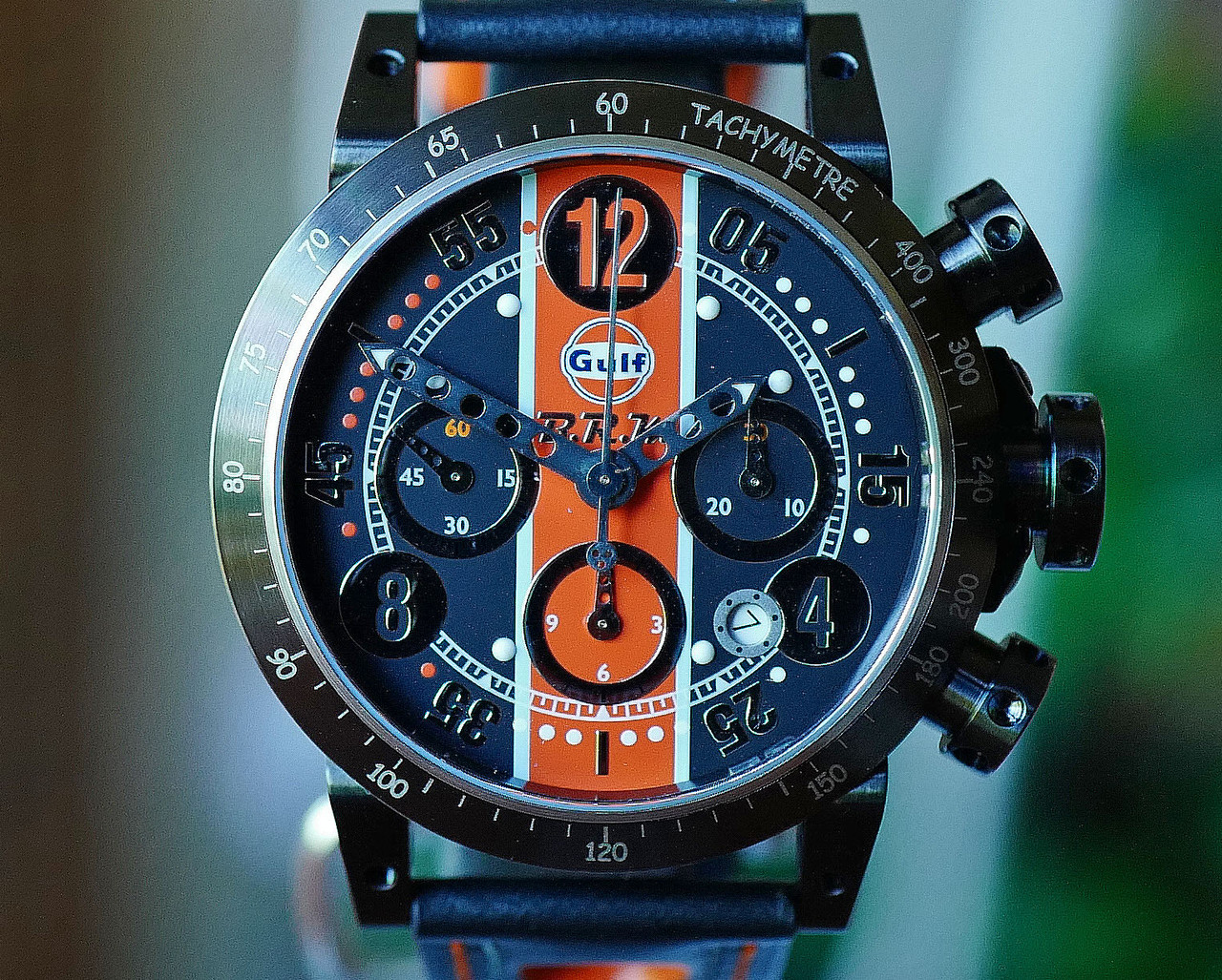 BRM V8 Chronograph Automatic Limited Edition Gulf Racing Watch 44mm ...
