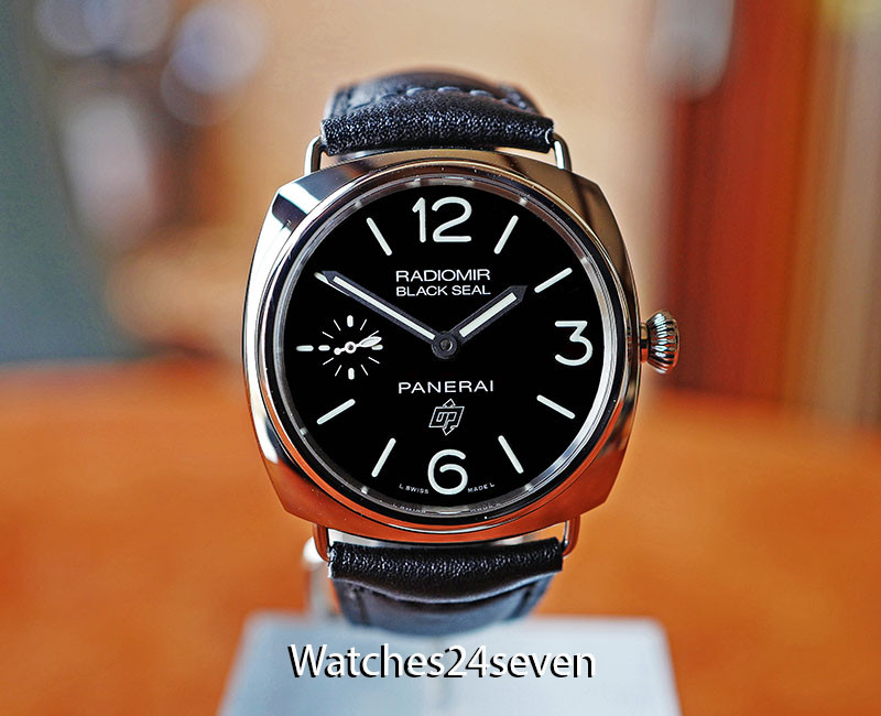 FS PANERAI PAM 380 Radiomir Steel Black Seal Logo Dial 45mm GREAT PRICE ...