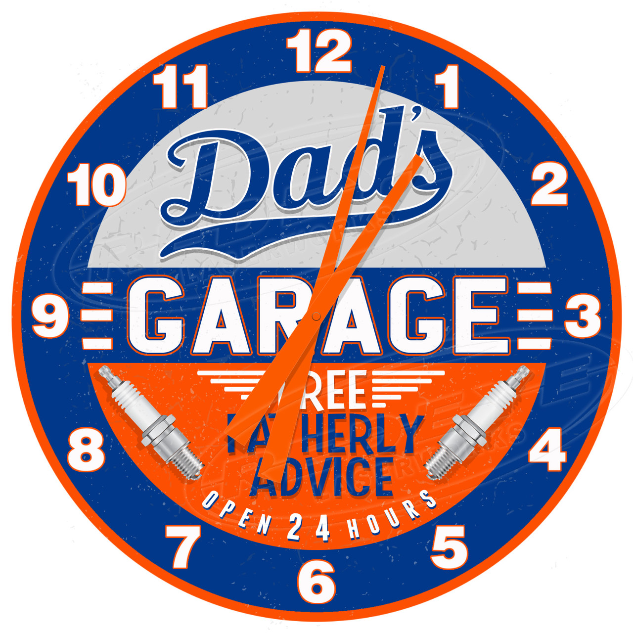 Dad's Garage Decorative Garage Wall Clock - Redeye Laserworks