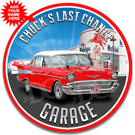 Last Chance Gas Station Metal Wall Sign - Customized - Redeye Laserworks