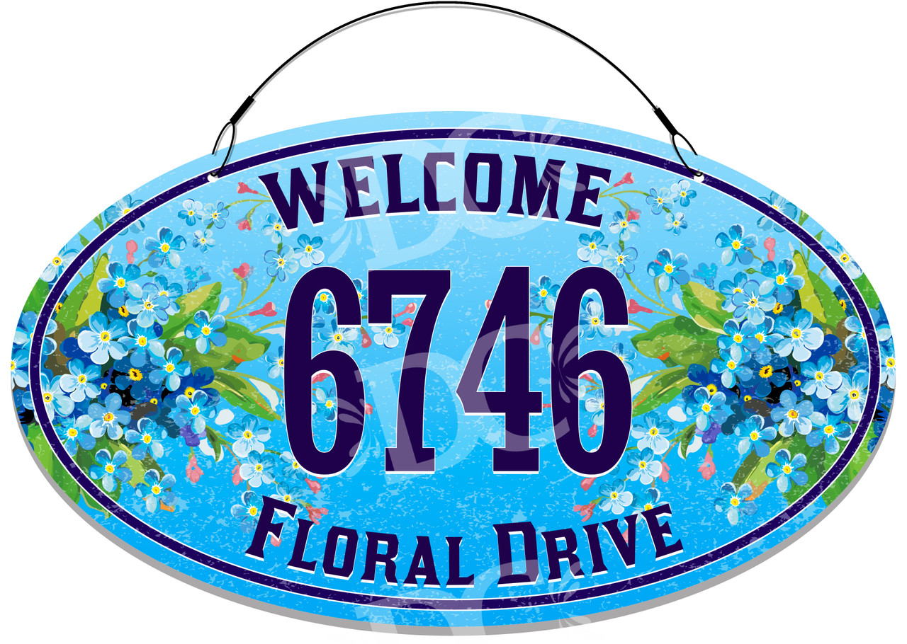 Hydrangeas Garden Themed Welcome Signs Decorative Signs - Redeye Laserworks