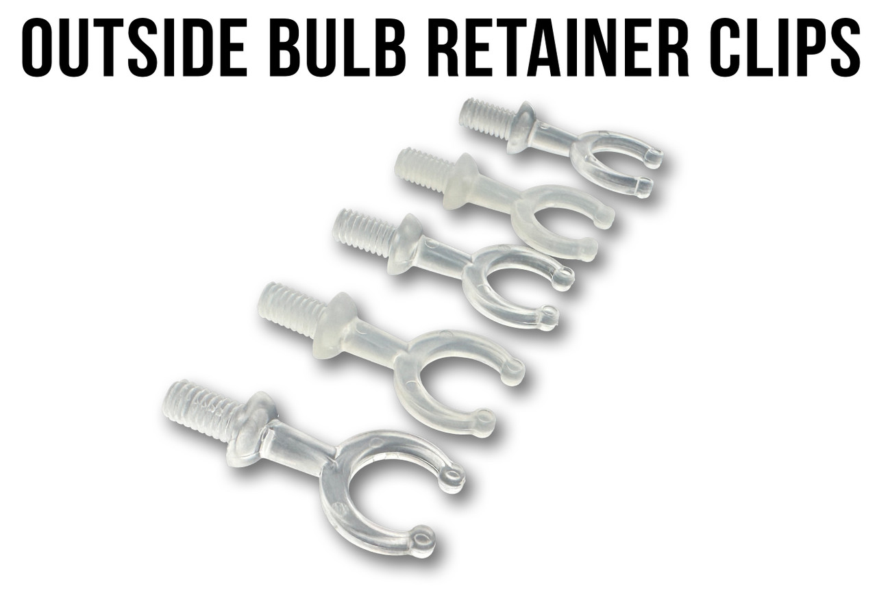 Neon Clock Replacement Outside Bulb Retainer Clips (set of 5) - Redeye ...