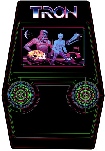 Tron Video Arcade Side Art - arcadeoverlays