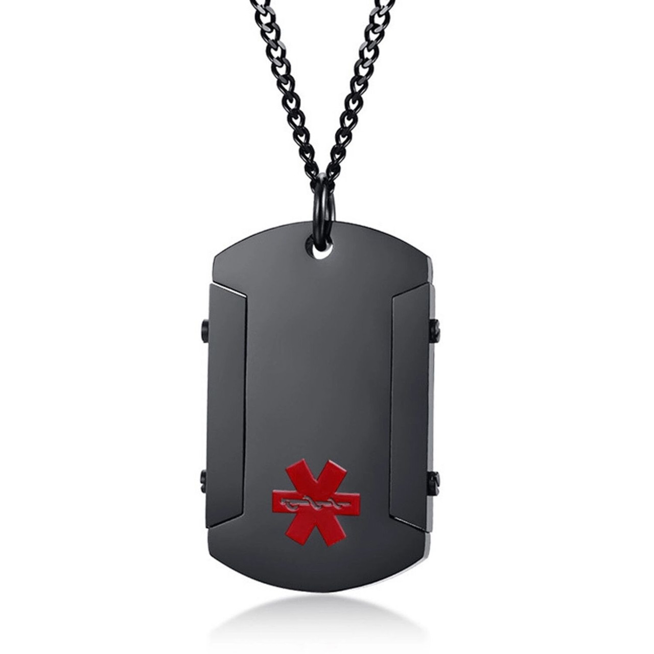 Medical ID Pendant with Chain