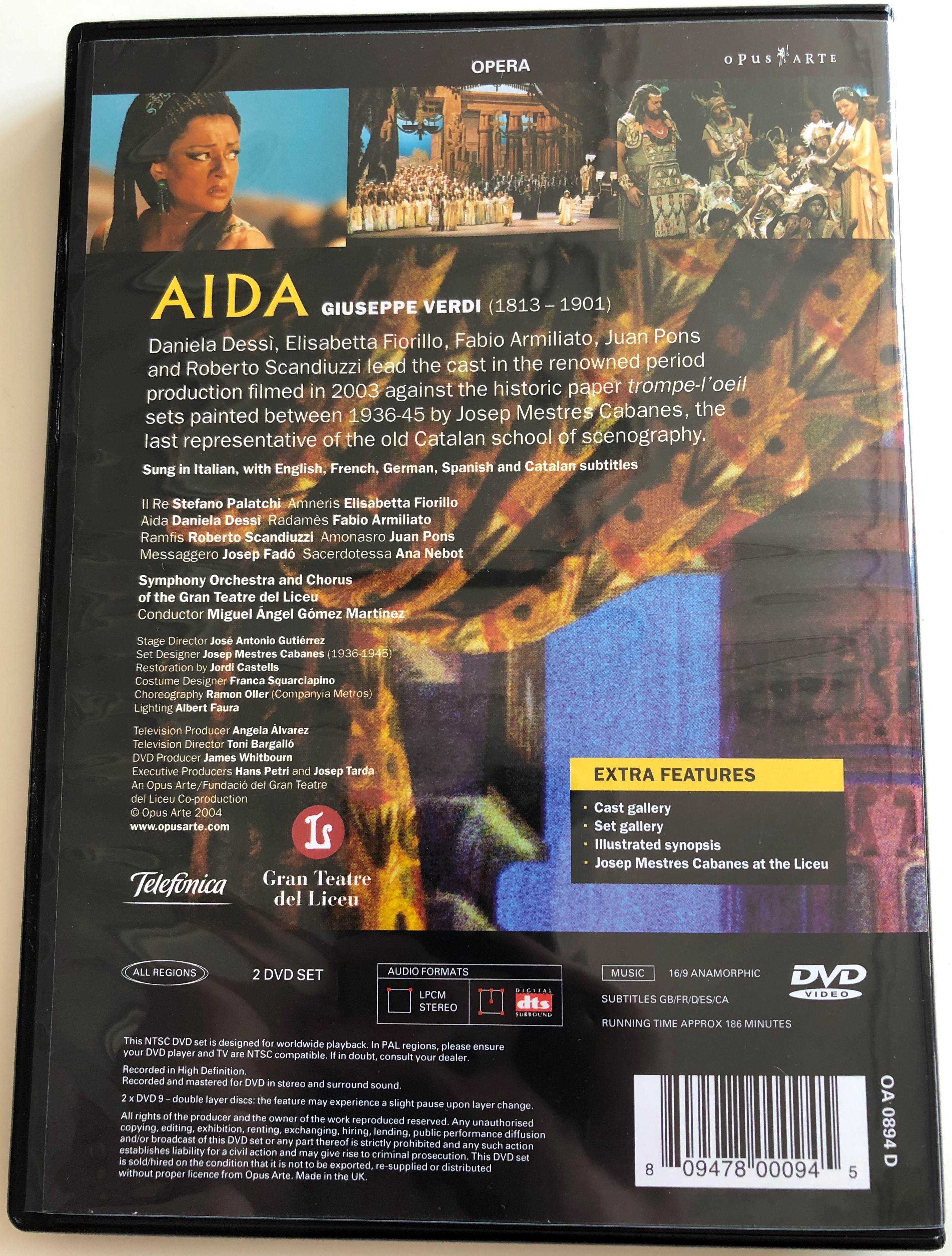 Aida - Giuseppe Verdi 2 DVD Set 2004 / Daniela Dessi, Elisabetta ...