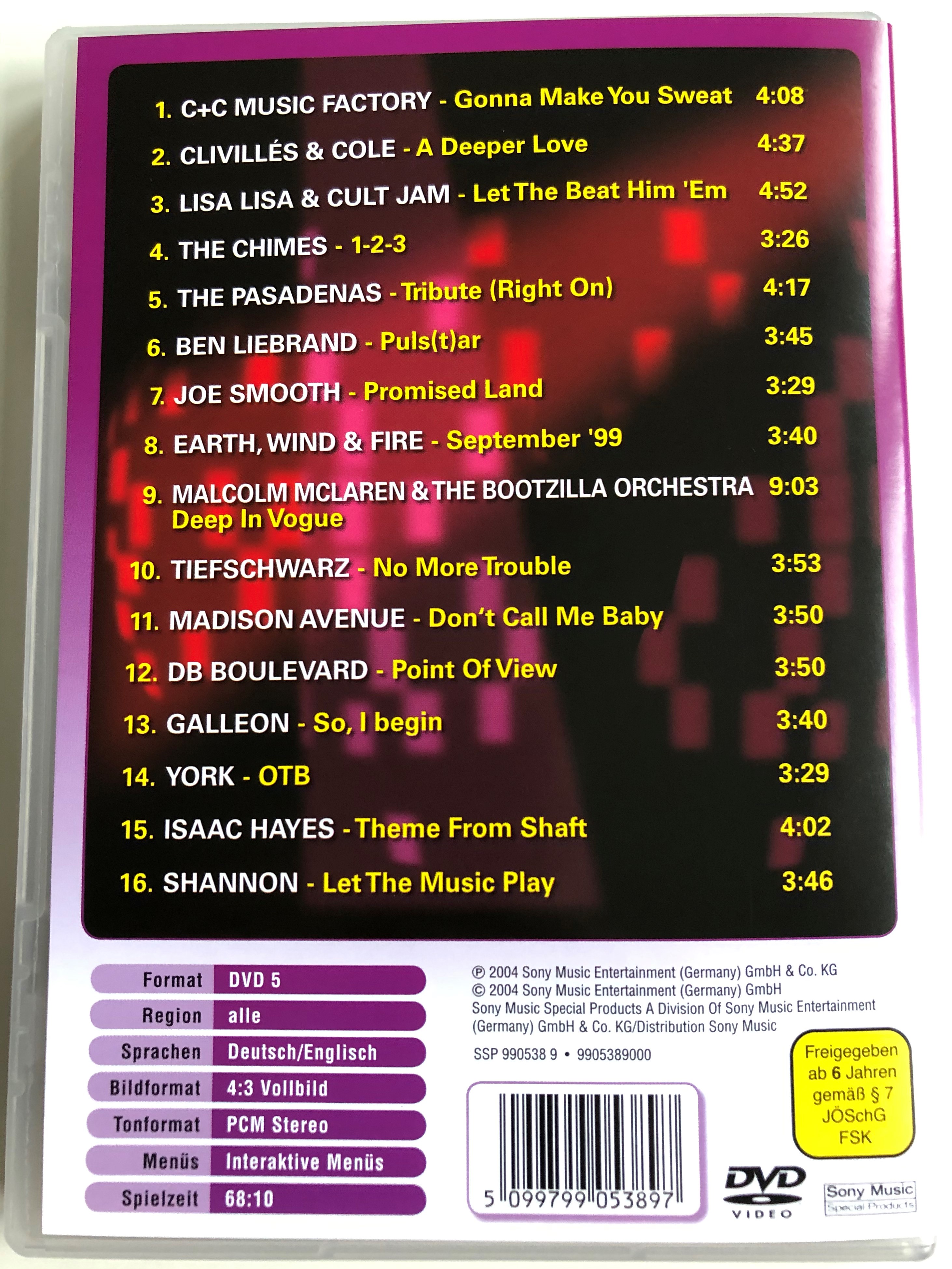 Dance Classics DVD 2004 Video-clip edition / The Greatest Dance & House ...