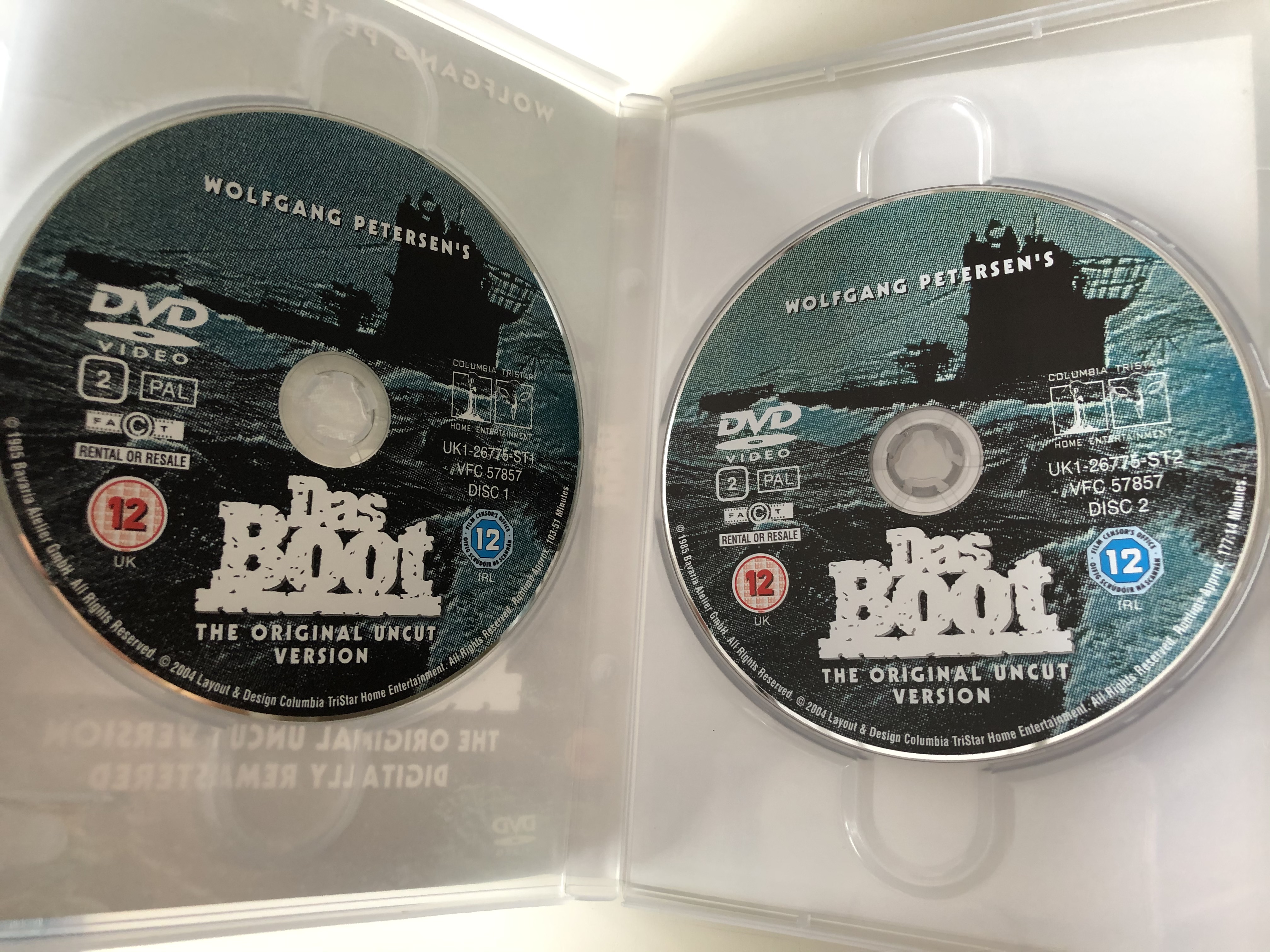 Das Boot 2xDVD 1981 The Boat / Directed by Wolfgang Petersen / Starring ...