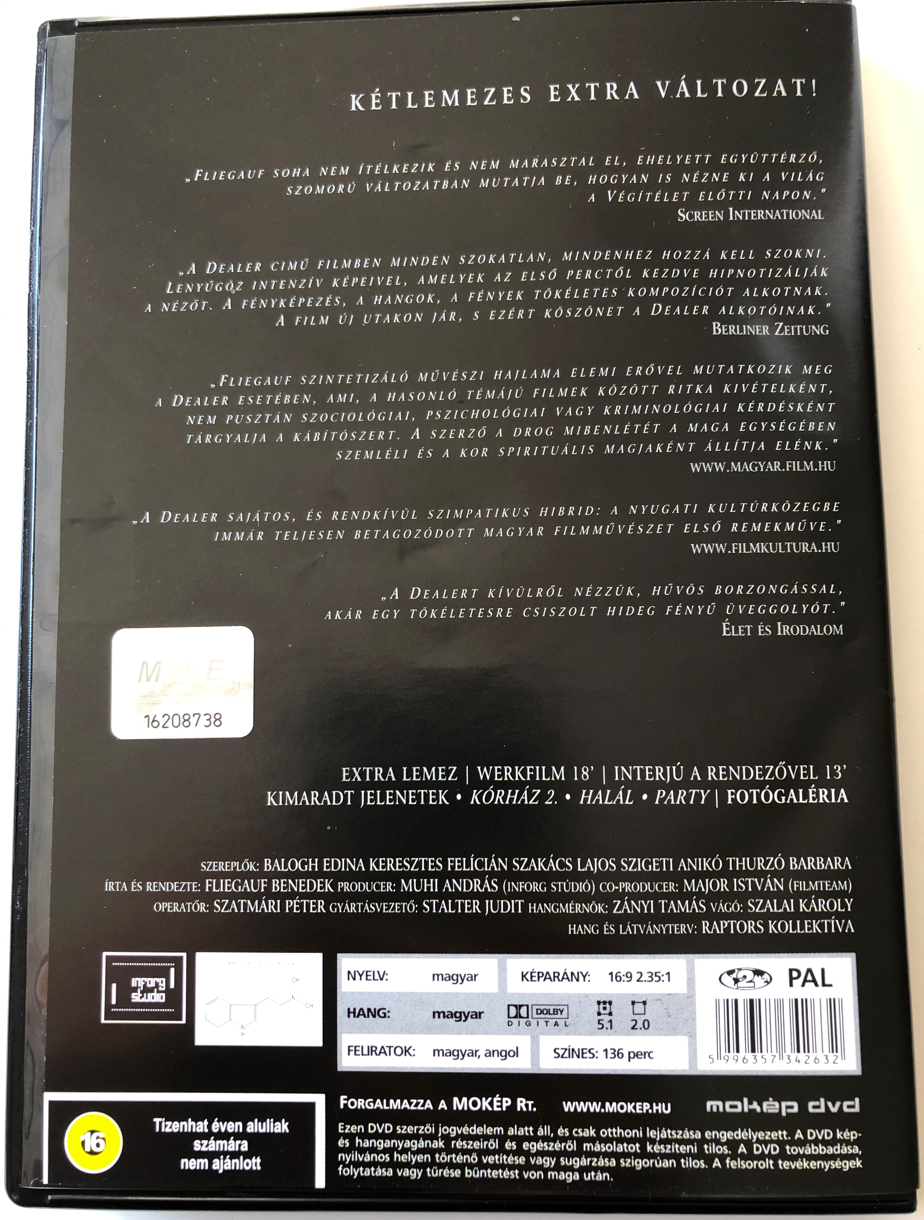 Dealer 2xDVD 2004 Kétlemezes extra változat / Directed by Fliegauf ...