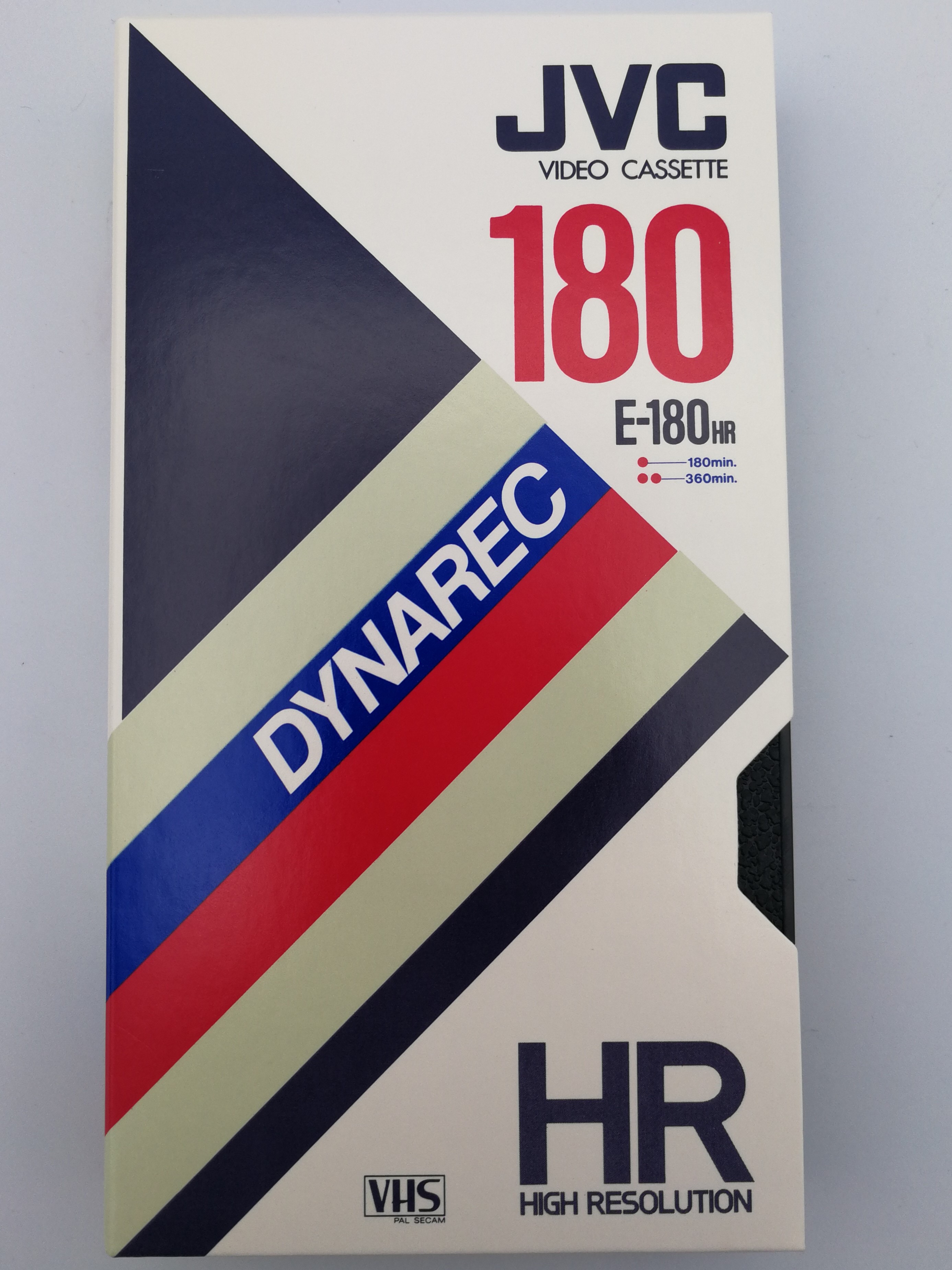 JVC Dynarec E-180HR video casette VHS Pal/Secam / High Resolution ...