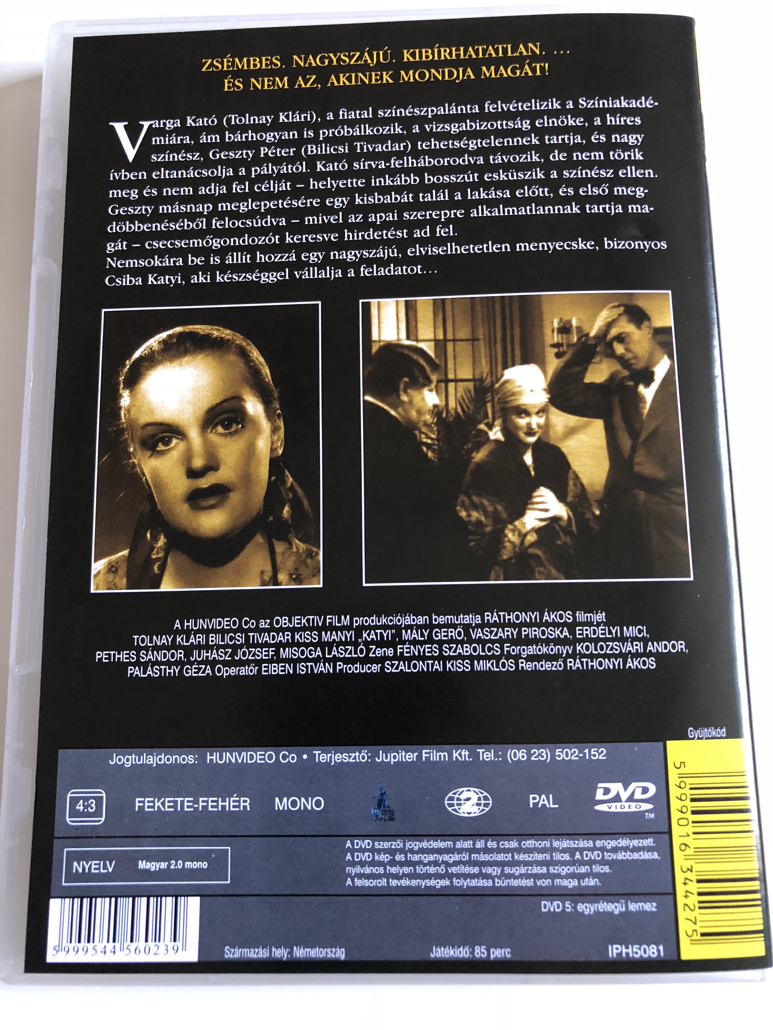 Katyi DVD 1942 / Directed by Ákos Ráthonyi / Starring: Tolnay Klári ...