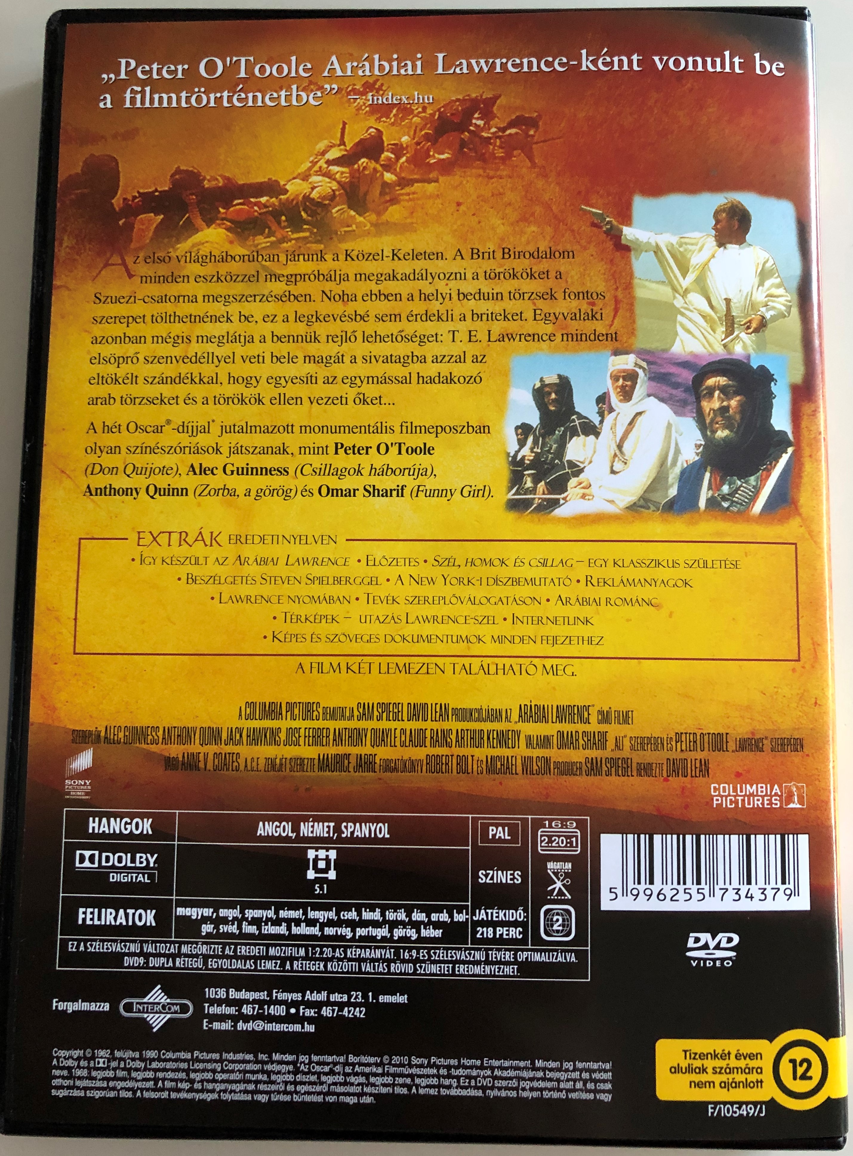 Lawrence of Arabia 2xDVD (1962) - Arábiai Lawrence