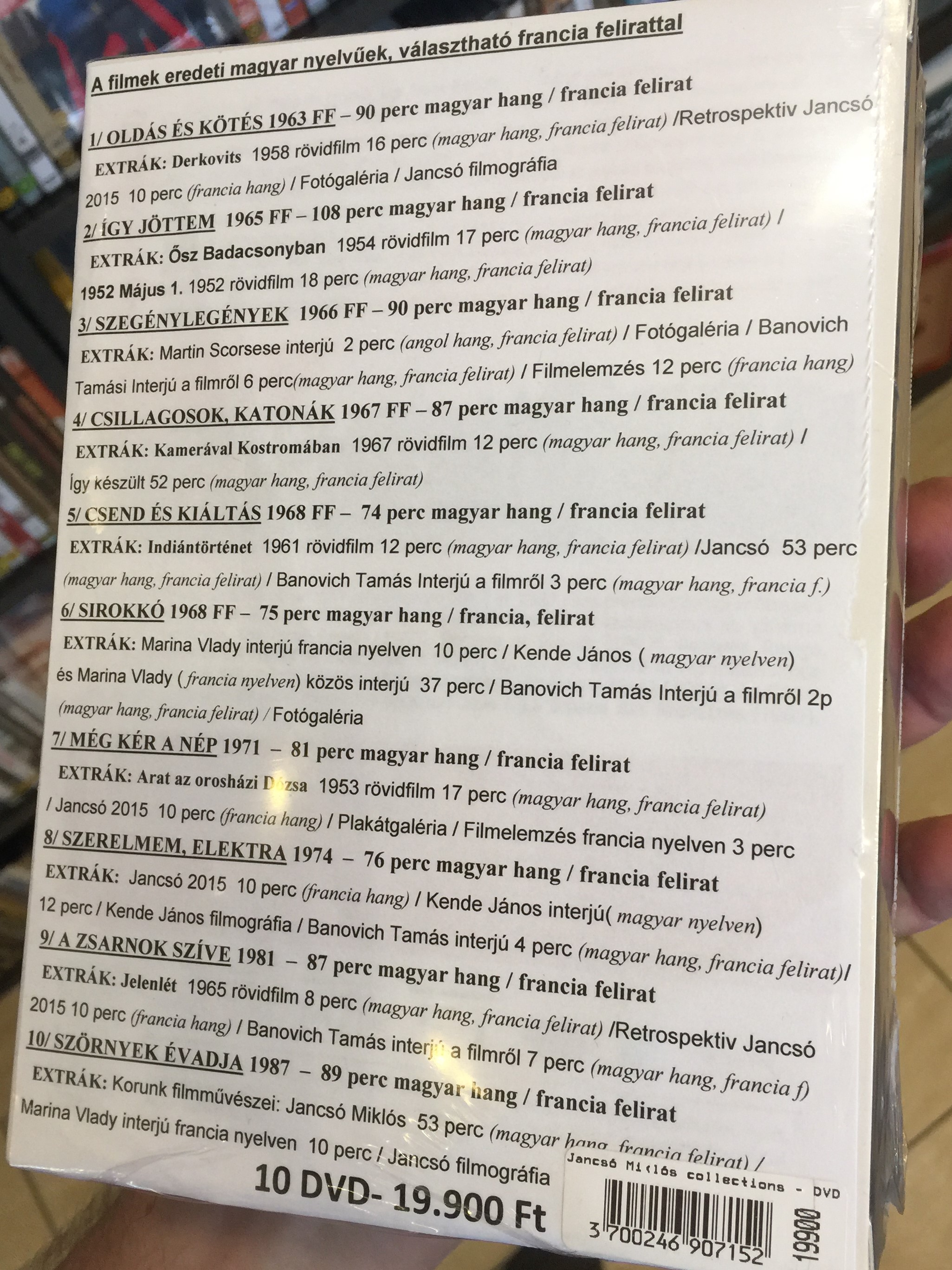 Miklós Jancsó Collection 10 DVD SET / Jancsó Miklós Kollekció / Cantate ...