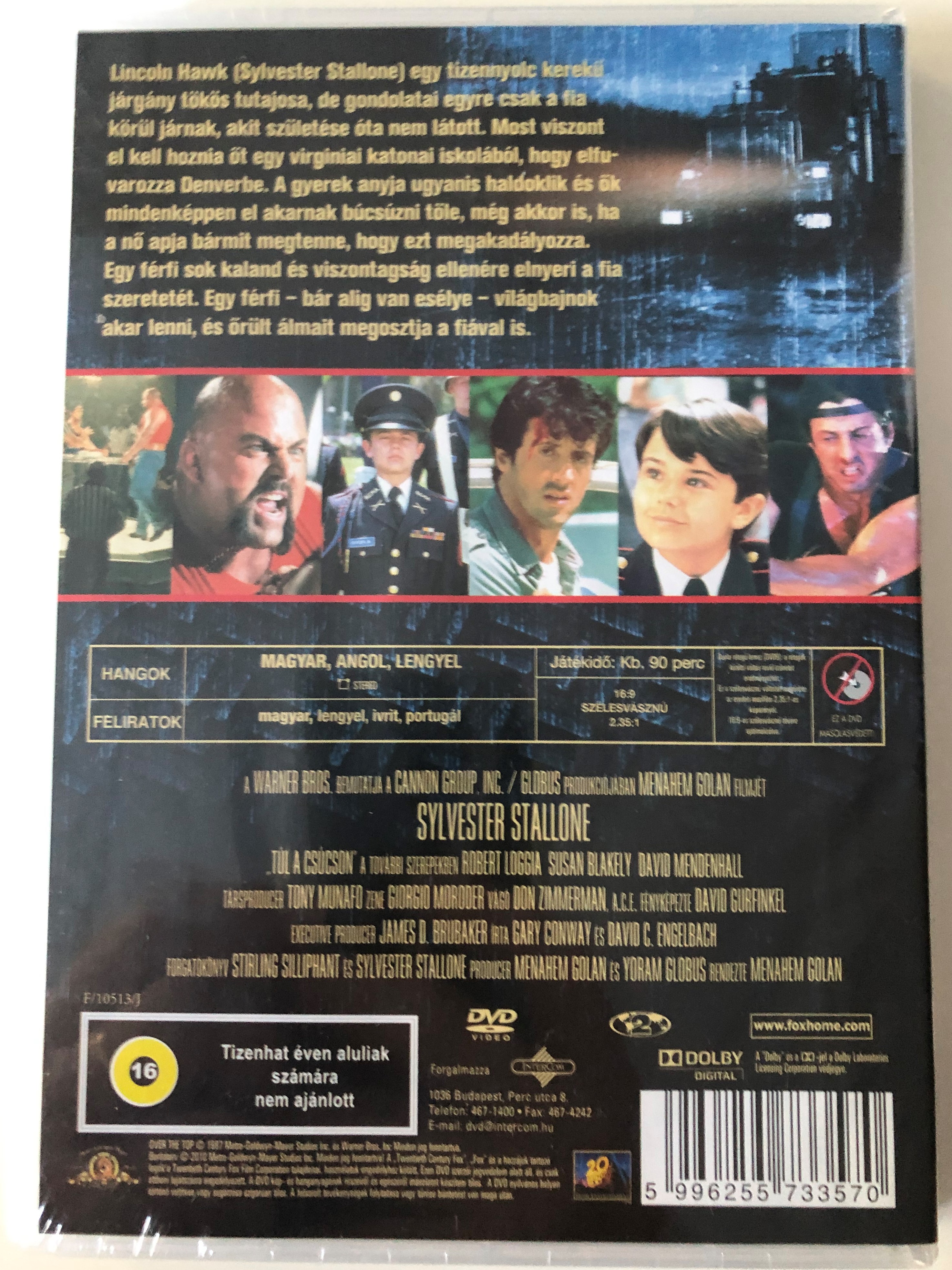 Over the Top DVD 1987 Túl a csúcson / Directed by Menahem Golan ...