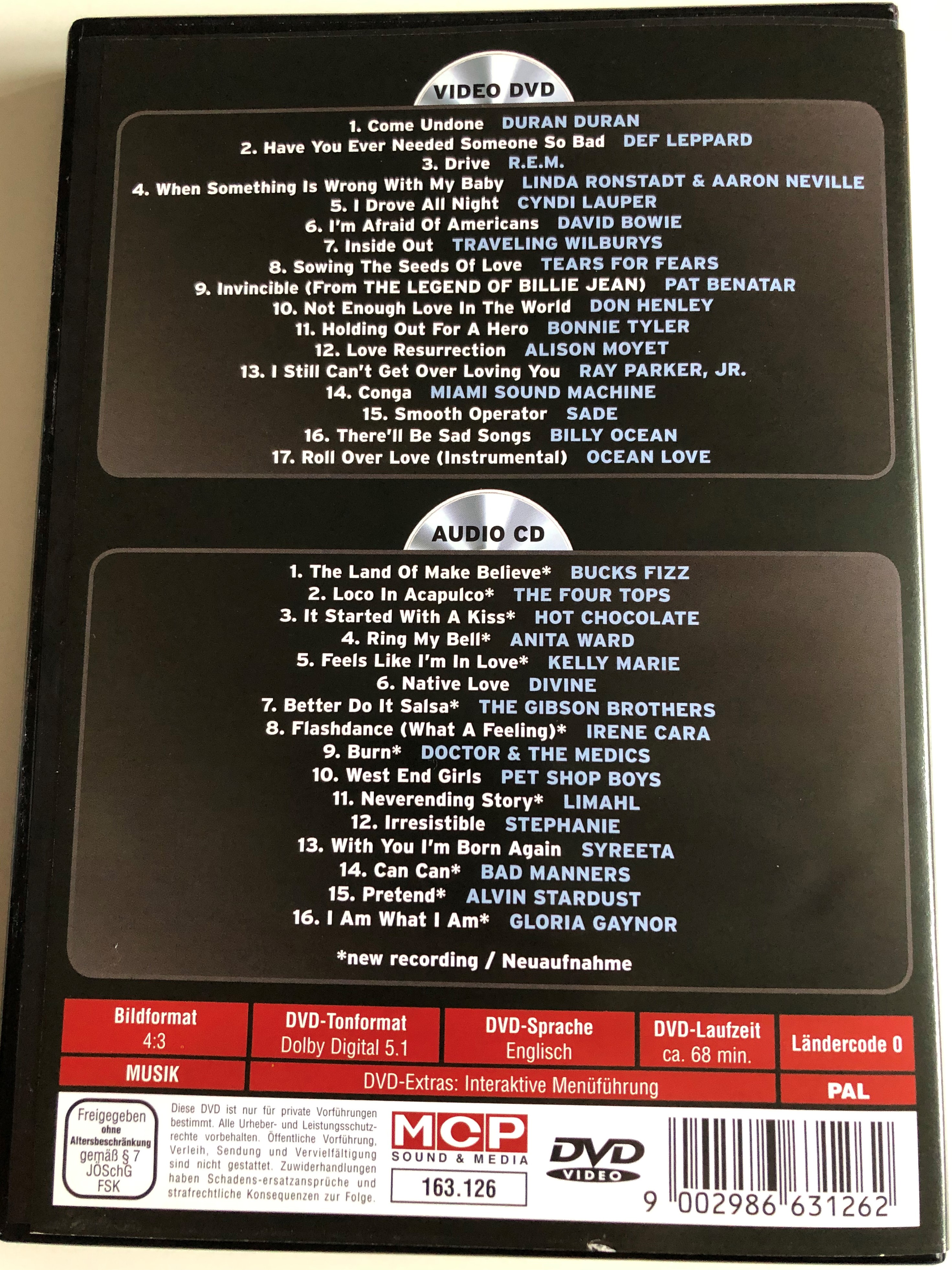 Remember the 80s Music DVD + CD Edition / Duran Duran, David Bowie ...