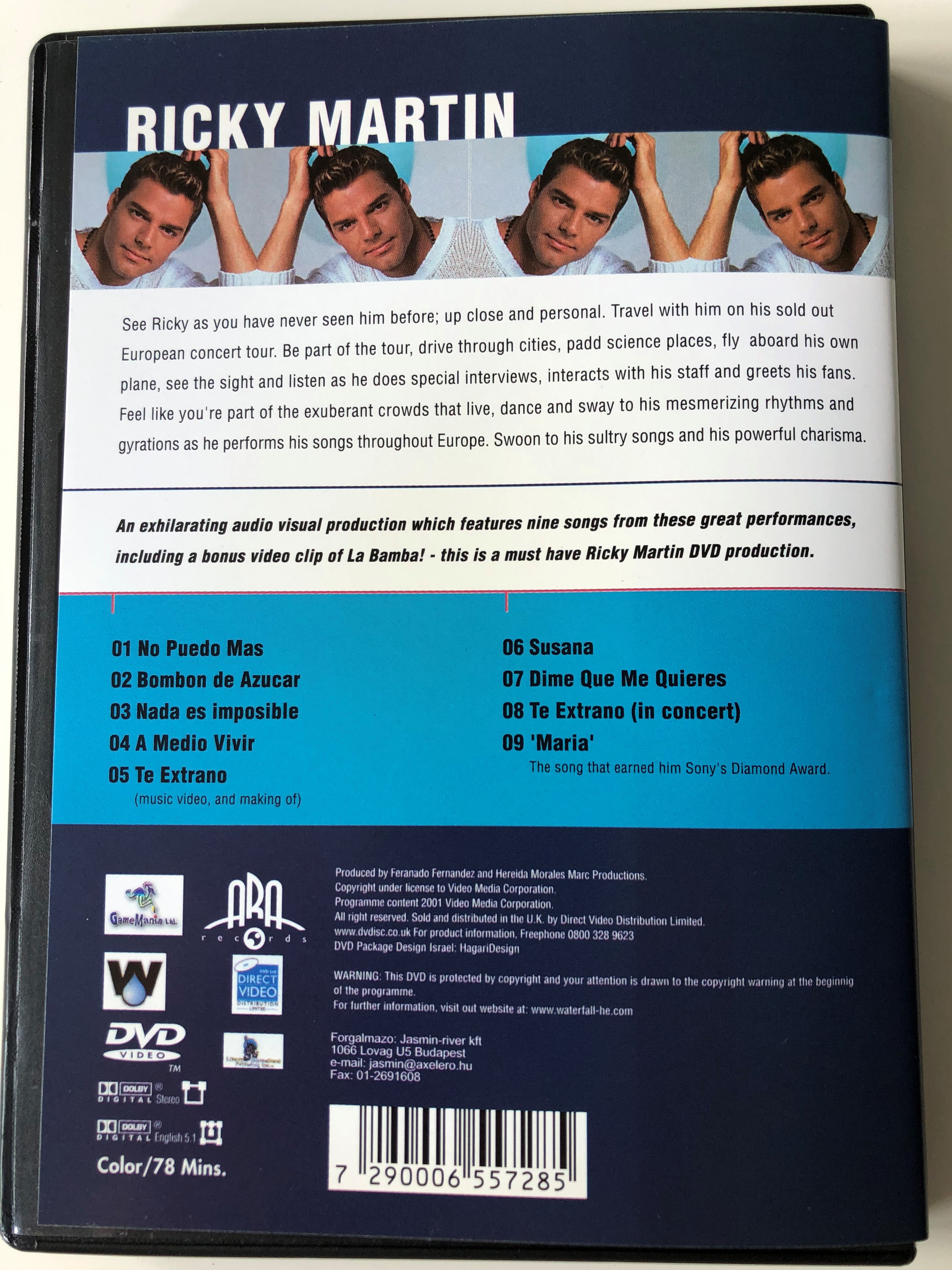 Ricky Martin - European Tour DVD 2001 / No puedo mas, Nada es imposible ...