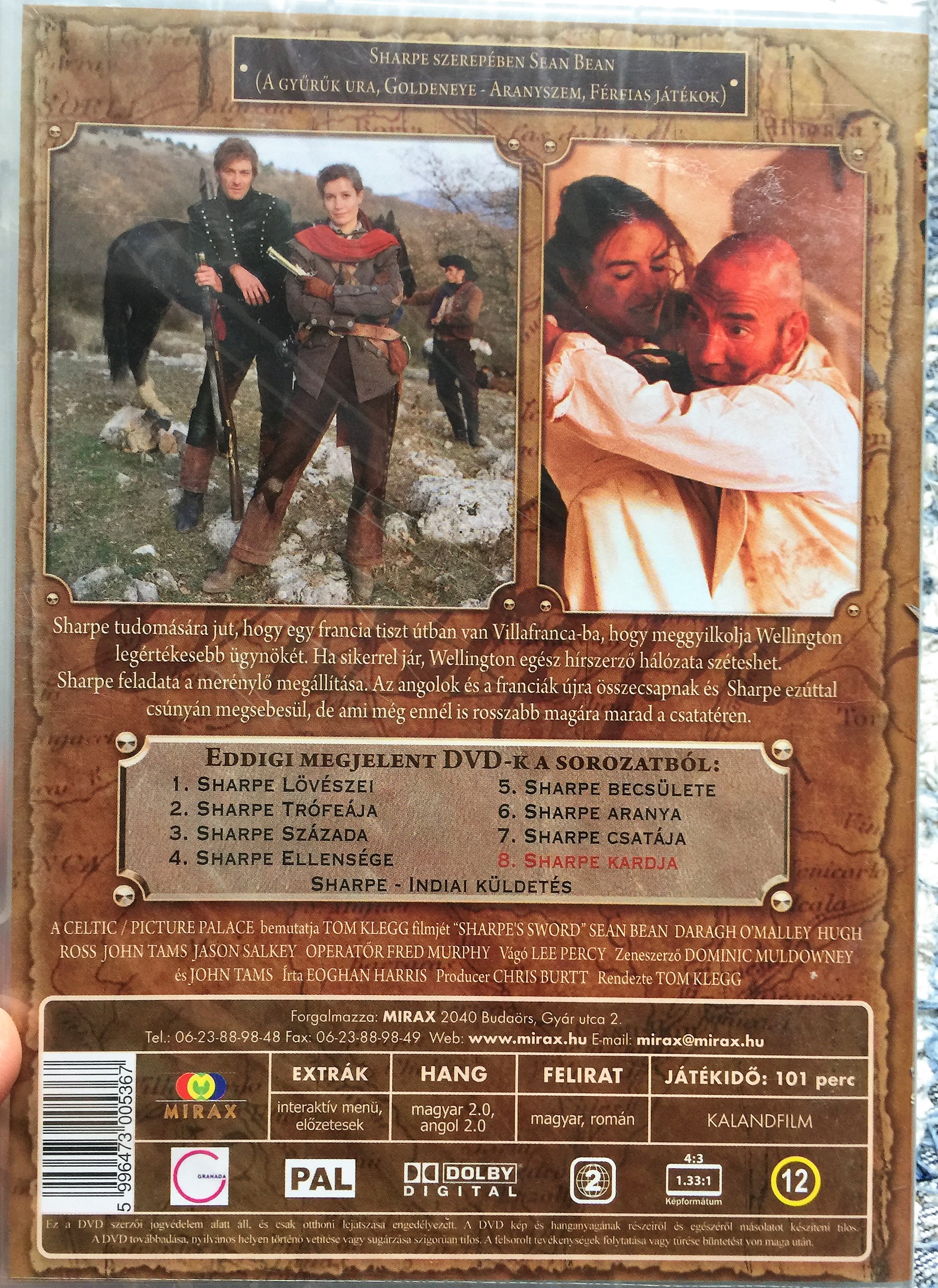 Sharpe Series 8. Sharpe's Sword DVD 1995 Sharpe Sorozat 8. Sharpe ...