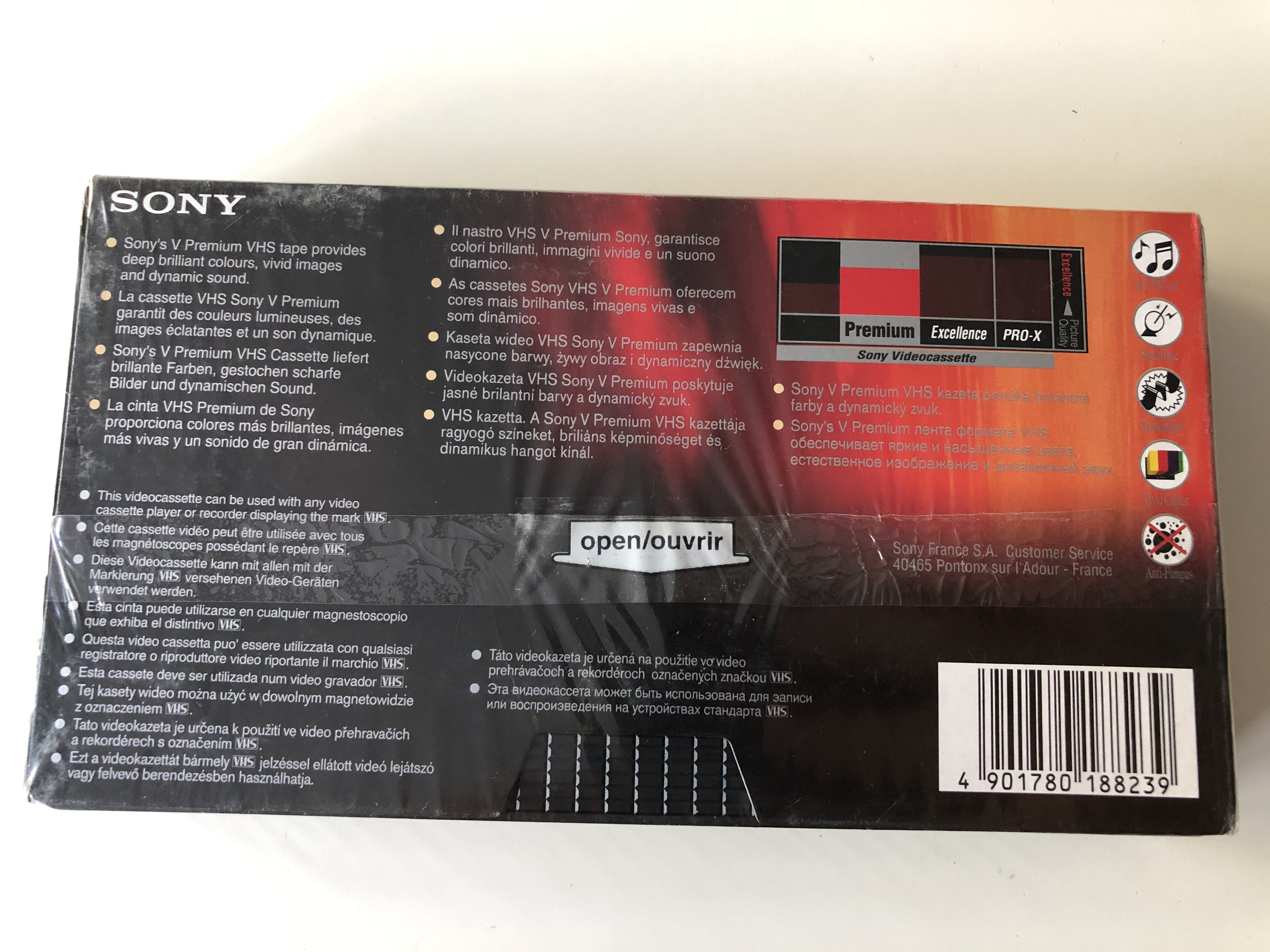 Sony V Premium VHS / 240 - 4 Hours / Blank Premium VHS casette ...