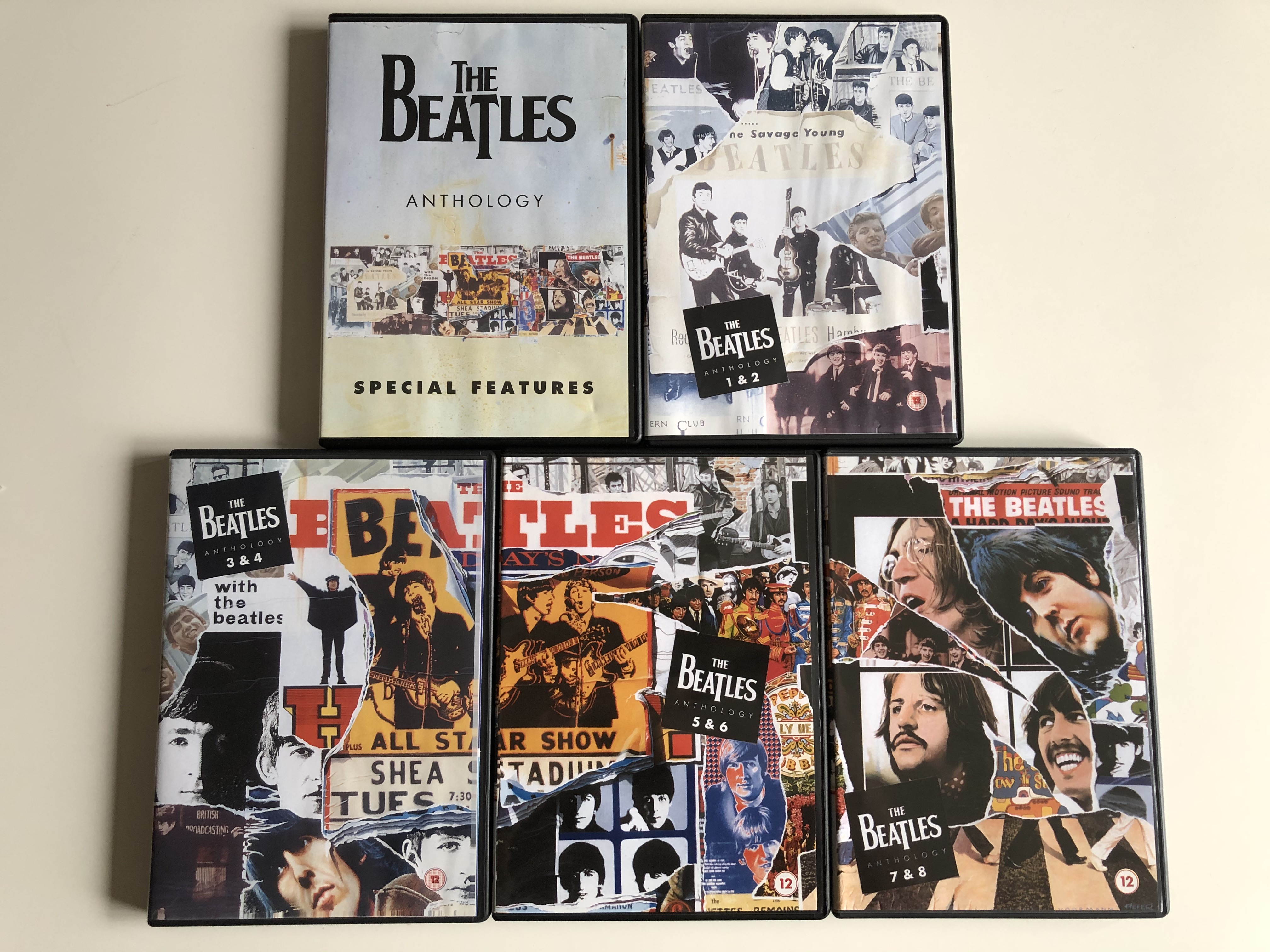 The Beatles Anthology DVD Set 2003 / 5 discs / 8 episodes documentary ...
