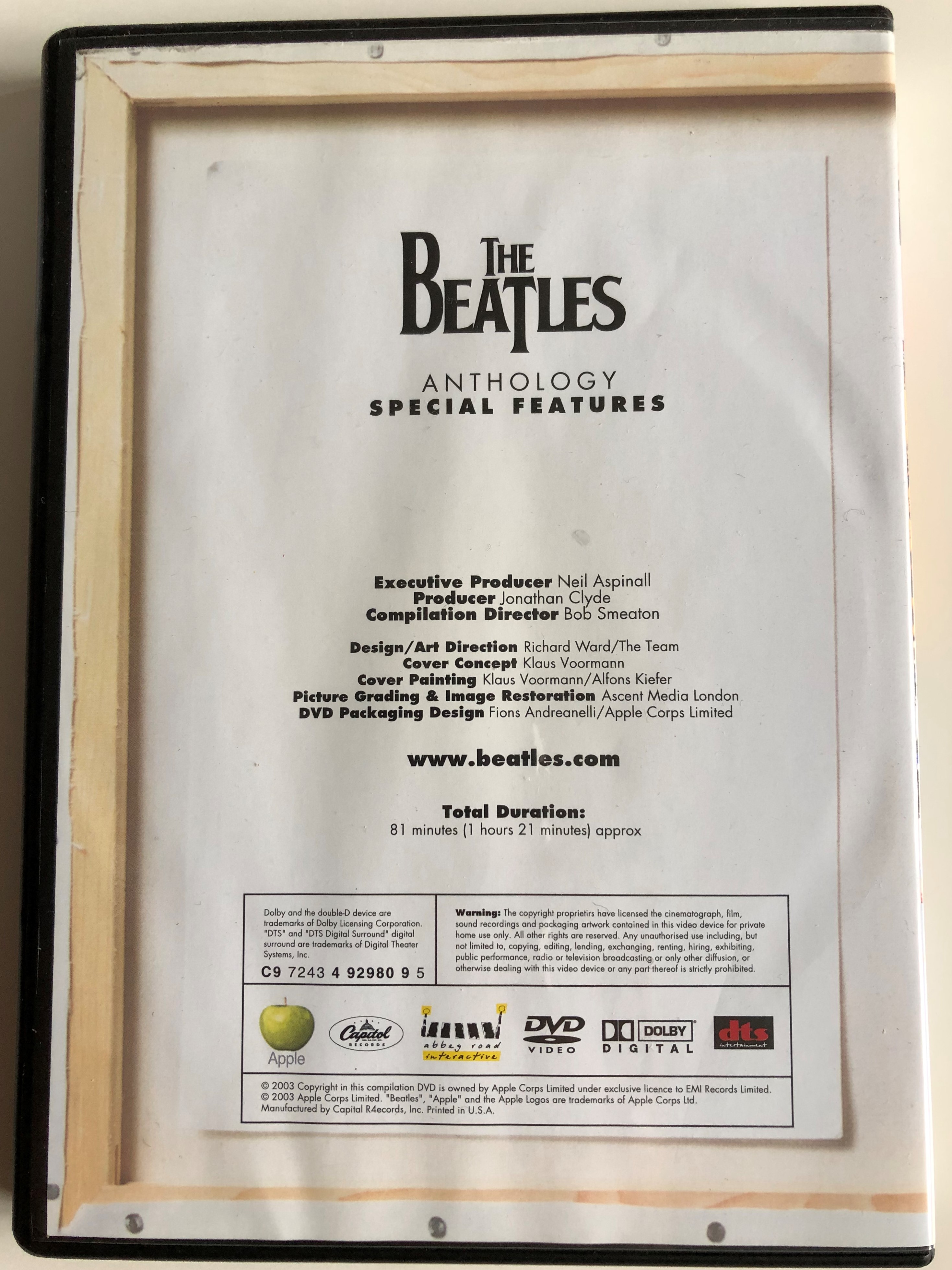 The Beatles Anthology DVD 2003 Special Features / Directed by Geoff ...