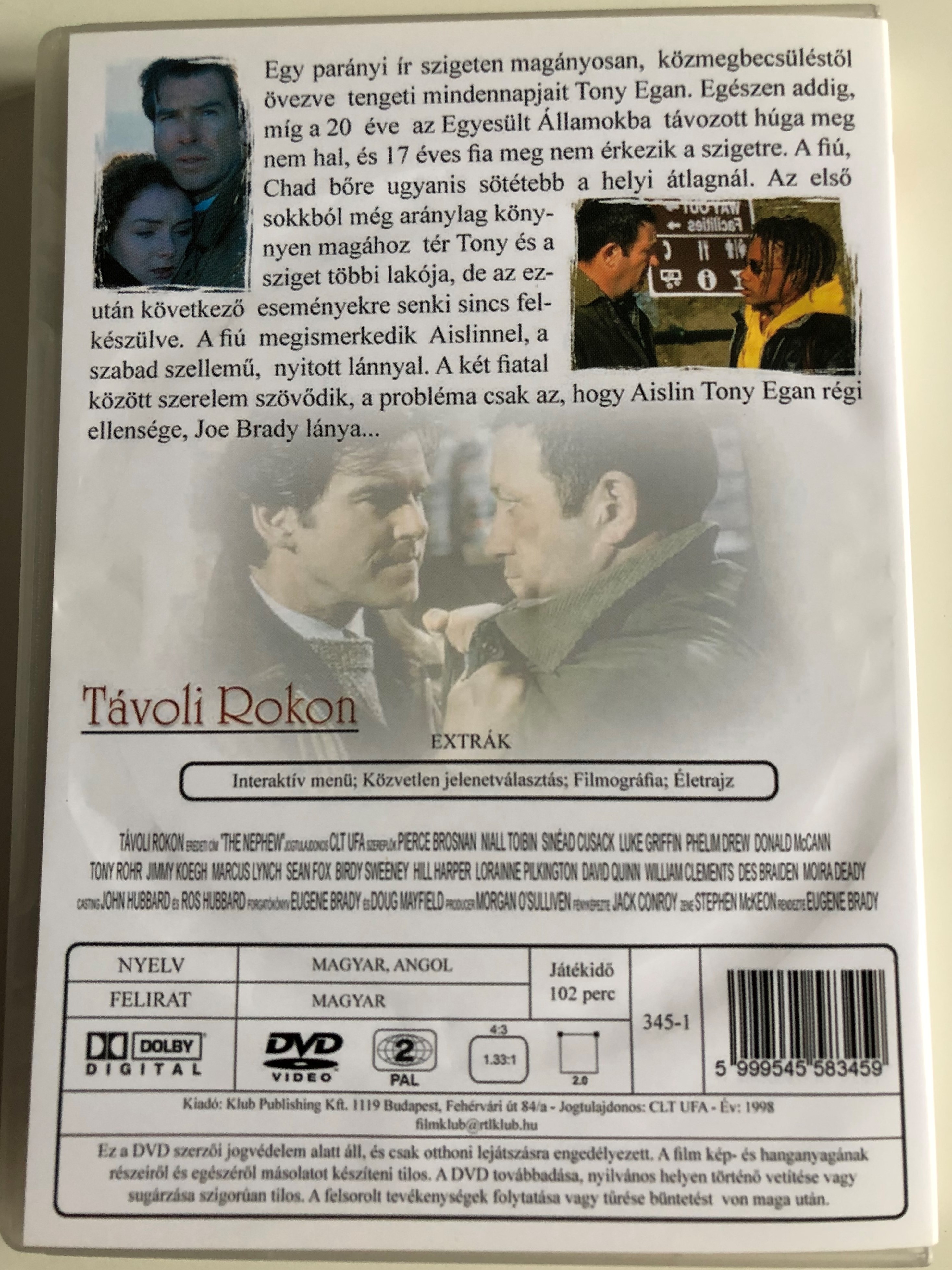 The Nephew DVD 1998 Távoli Rokon / Directed be Eugene Brady / Starring ...