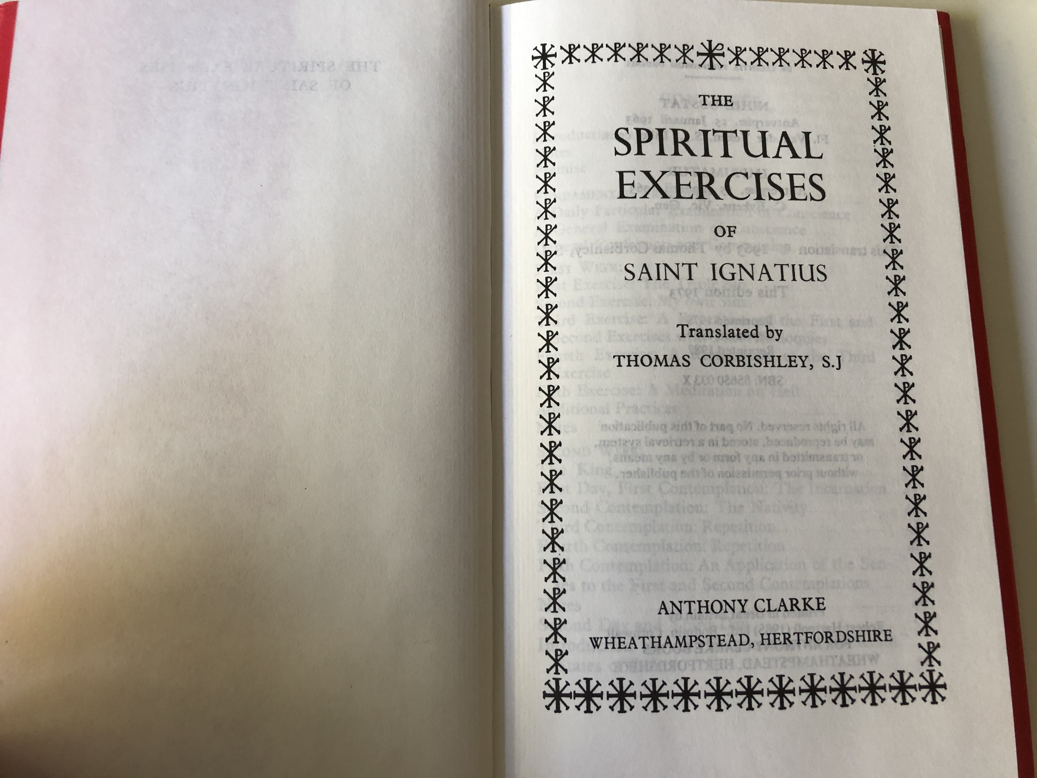 The Spiritual Exercises of Saint Ignatius Loyola