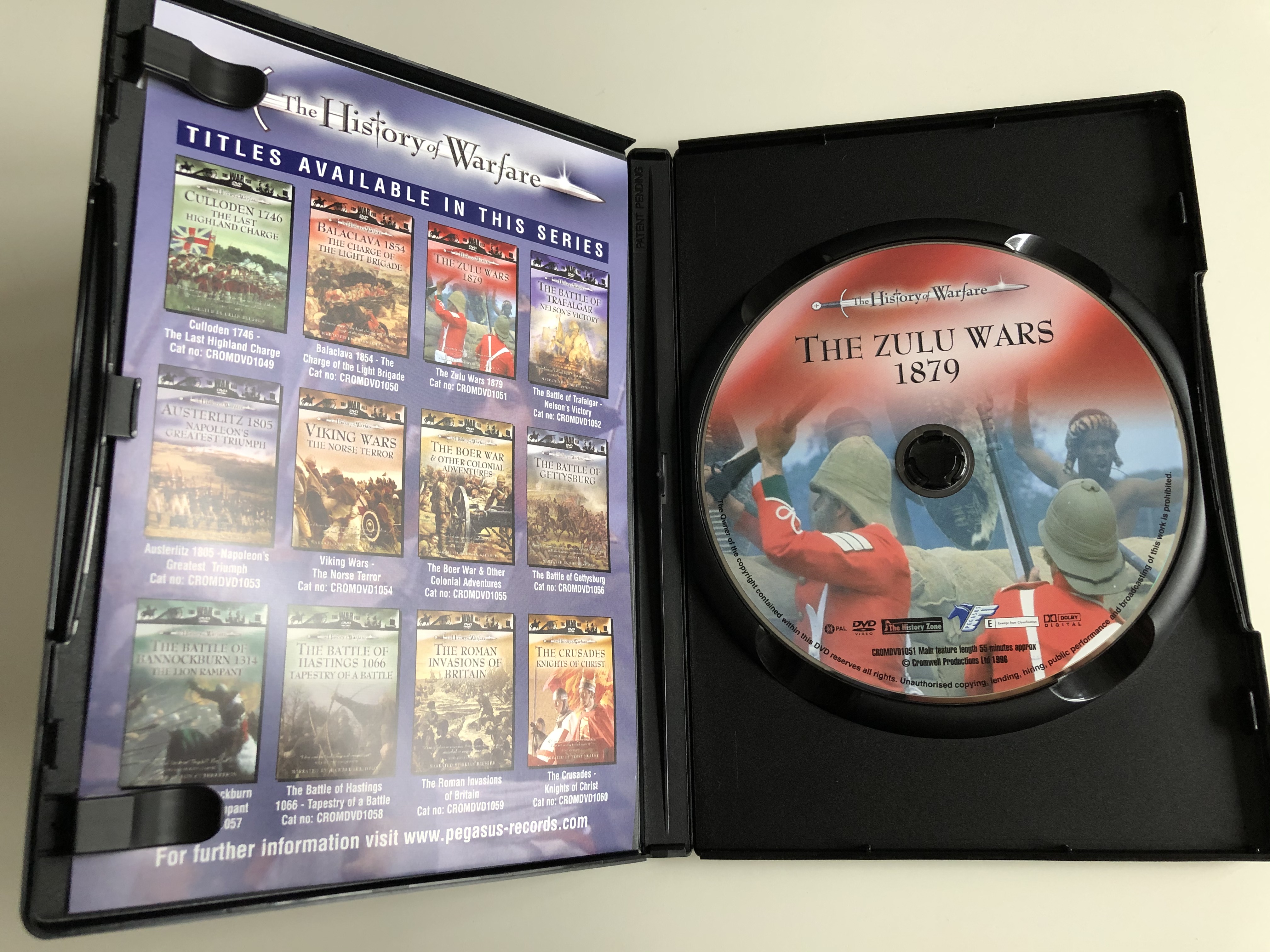 The Zulu Wars 1879 - The History of Warfare DVD 1996 / Cromwell ...