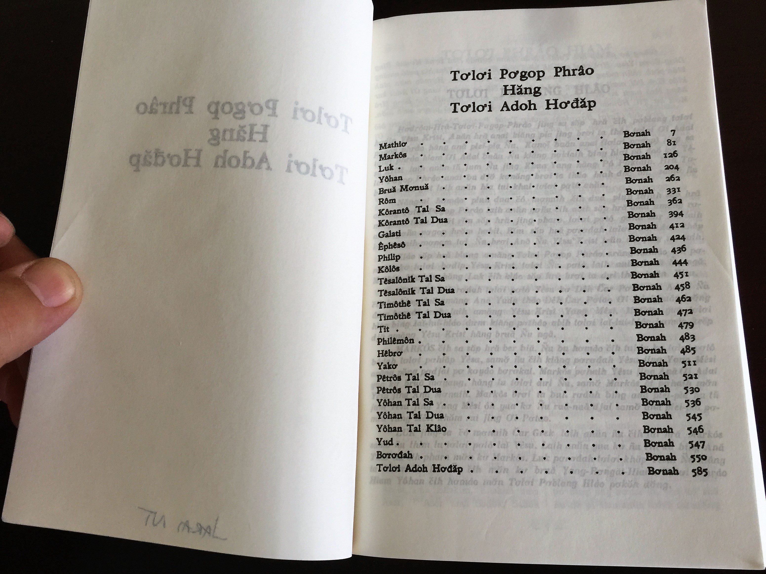 Jarai Language New Testament & Psalms