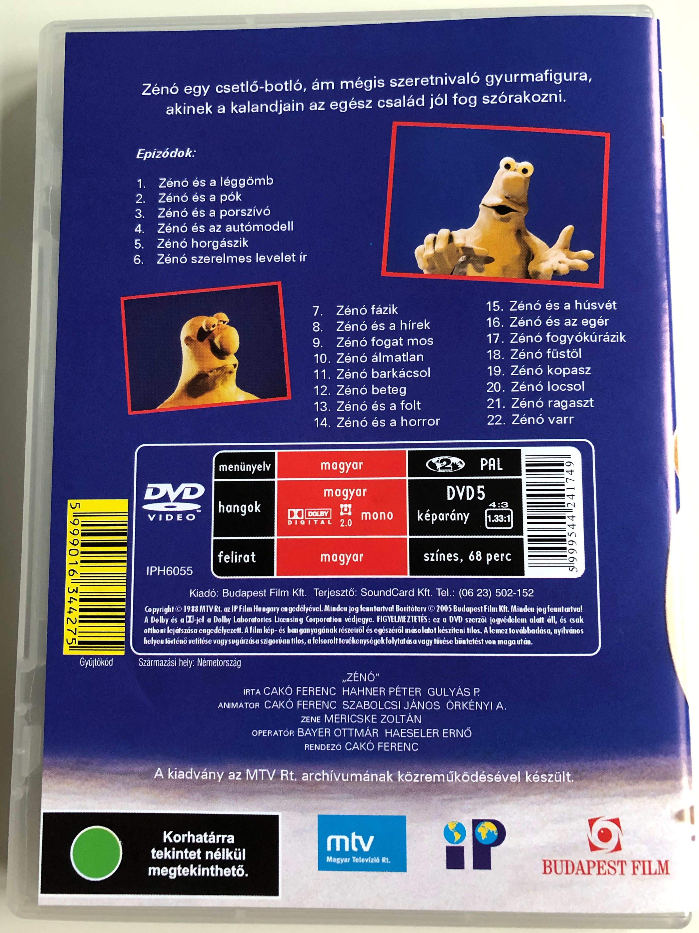 Zénó DVD | Hungarian Stop-Motion Animated Series