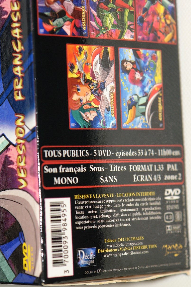 Goldorak Box.3 Episodes 53 - 74 FRENCH ONLY Audio Version Française ...