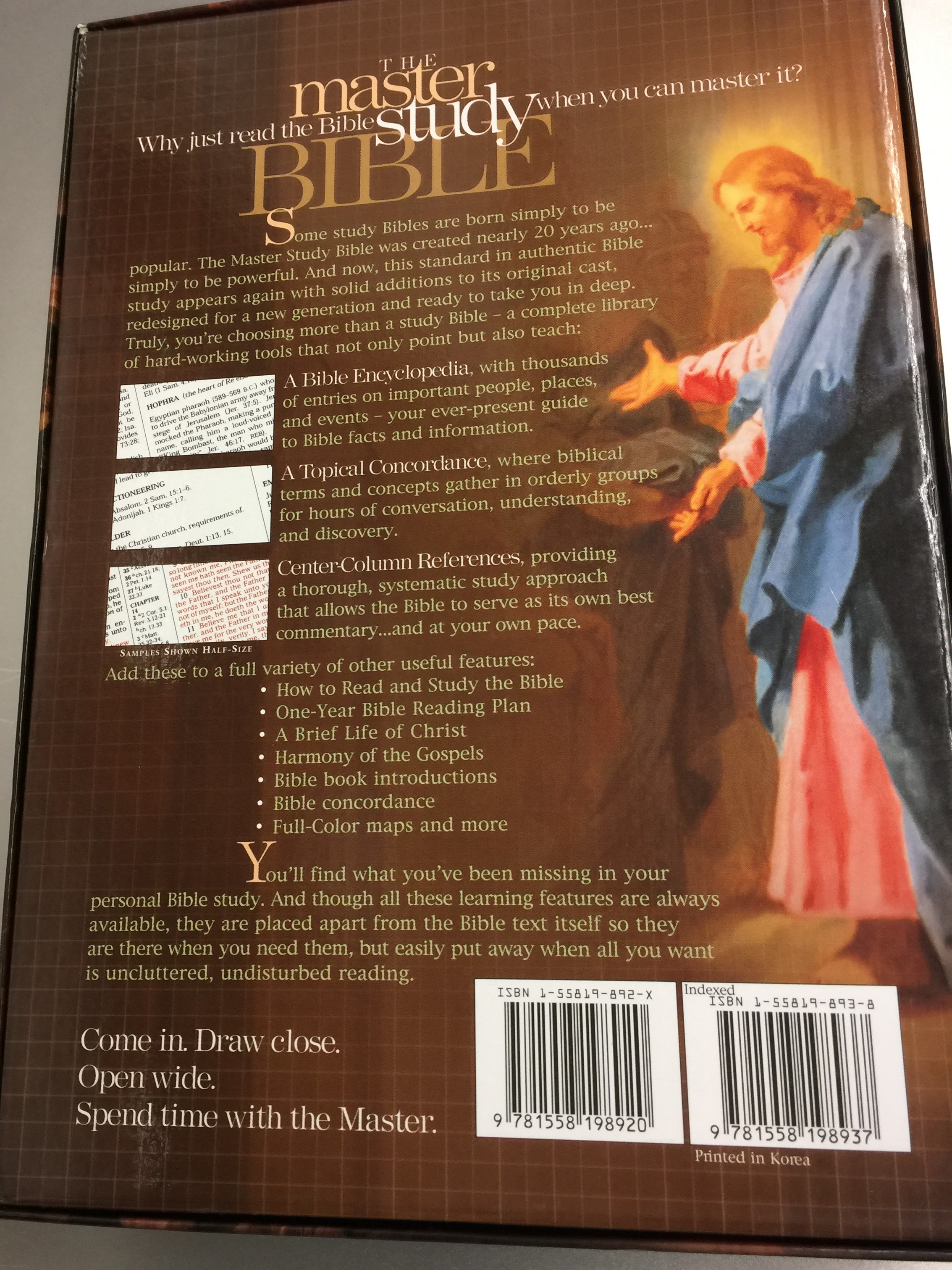 The Master Study Bible: King James Version (KJV) Black Bonded Leather ...