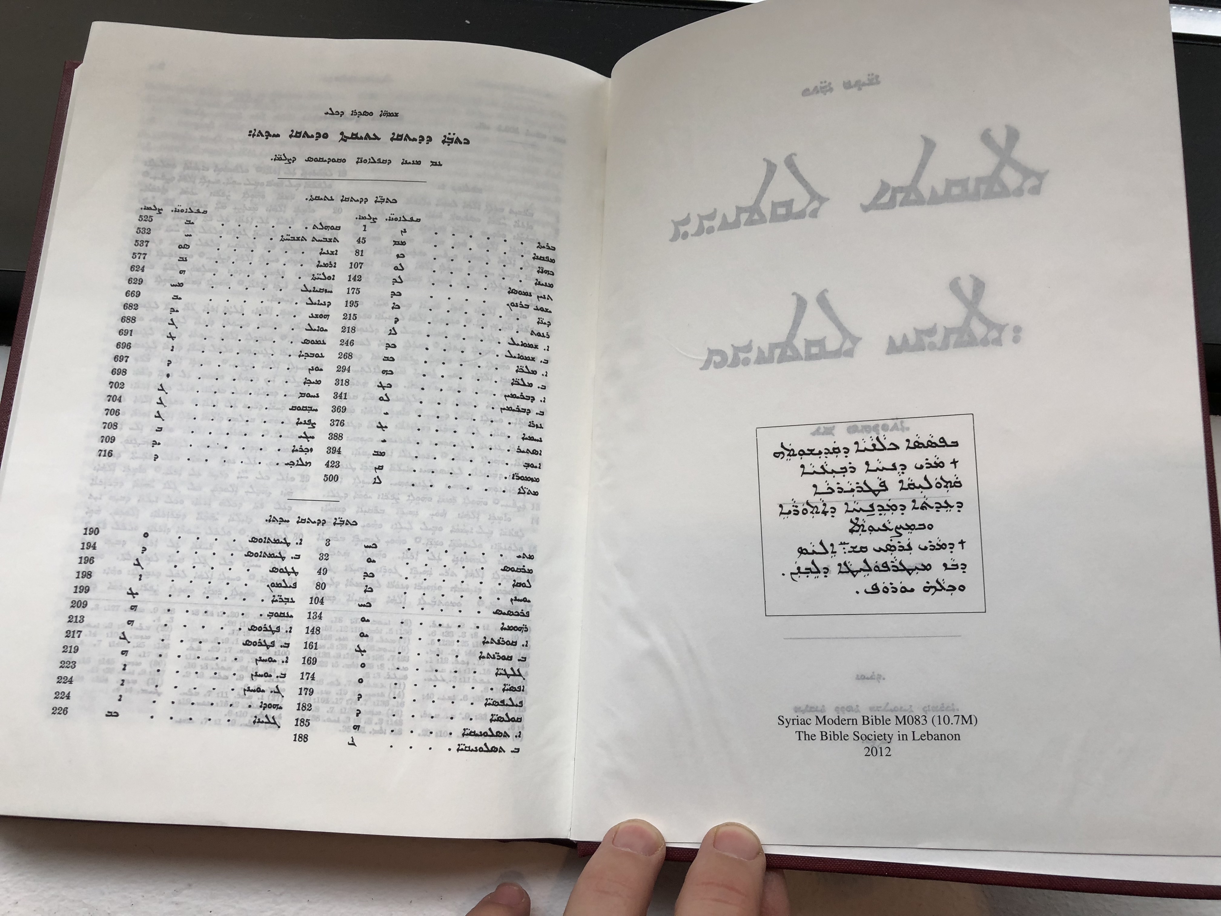 Syriac Bible M083 Modern Syriac Language / References and Footnotes ...