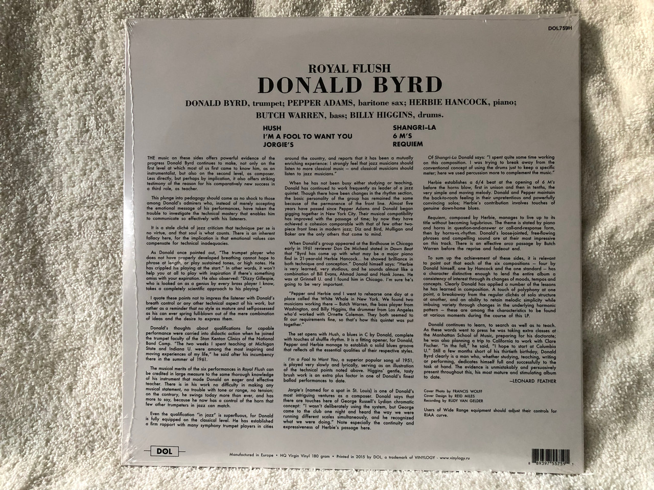 Donald Byrd – Royal Flush / Pepper Adams; Herbie Hancock; Butch Warren ... Donald Byrd – Royal Flush / Pepper Adams; Herbie Hancock; Butch Warren ...