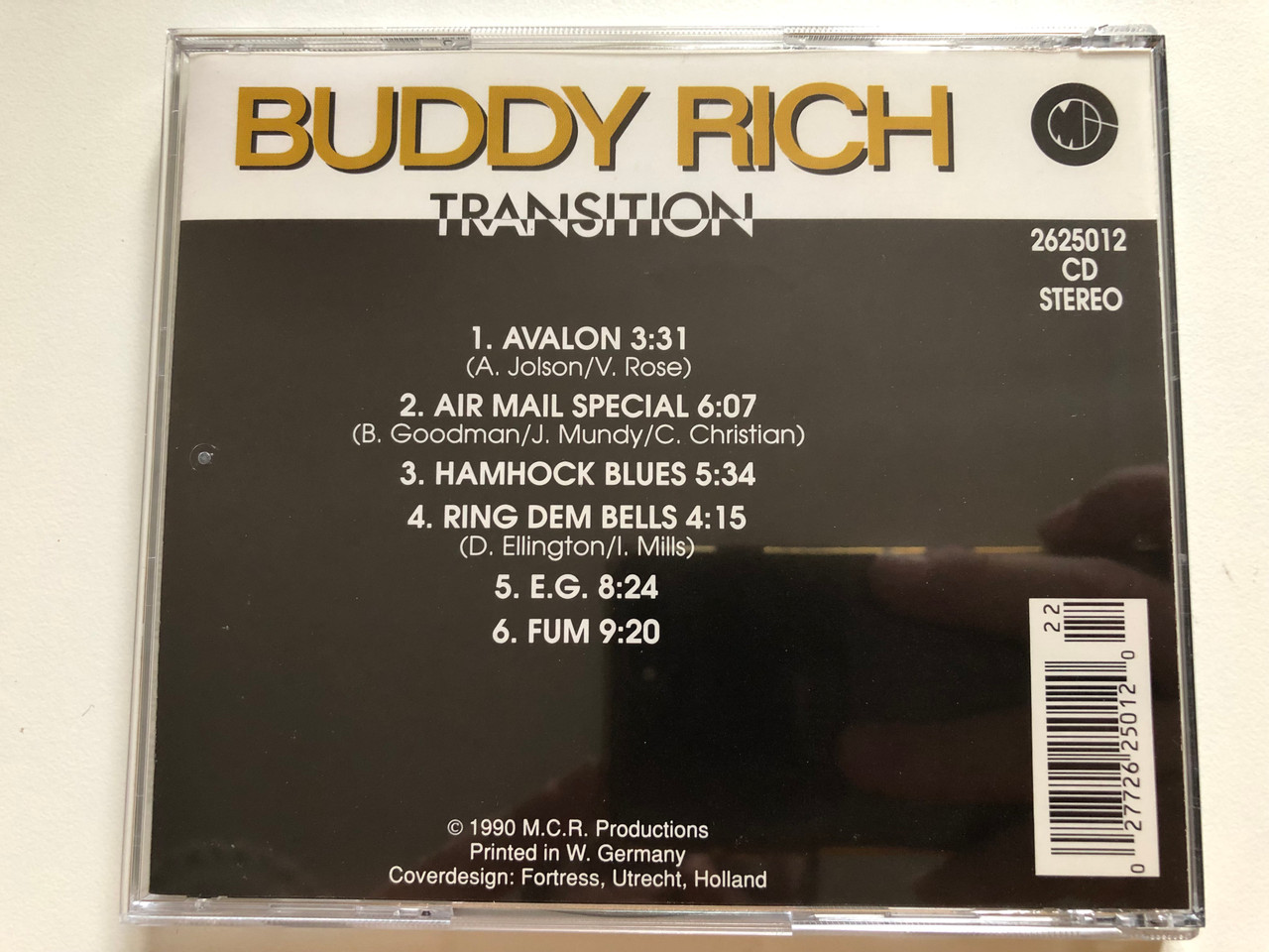Buddy Rich – Transition / Groove Merchant Audio CD 1990 Stereo / CD ...