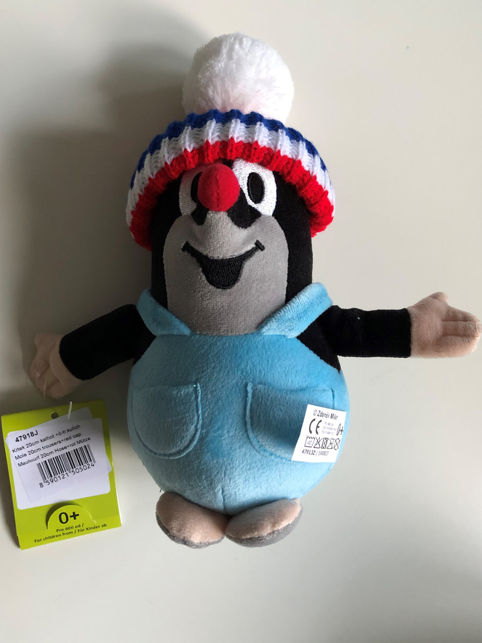 Krtek Little Mole 20cm Trousers And Red Hat Krteček Kalhot čtr