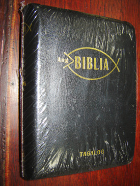 Tagalog Bible with Fish Symbol / Ang Biblia / Black Immitation Leather ...