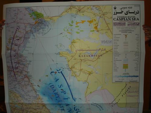 Caspian Sea Region Map / General Map of Caspian Sea and Surroundings ...