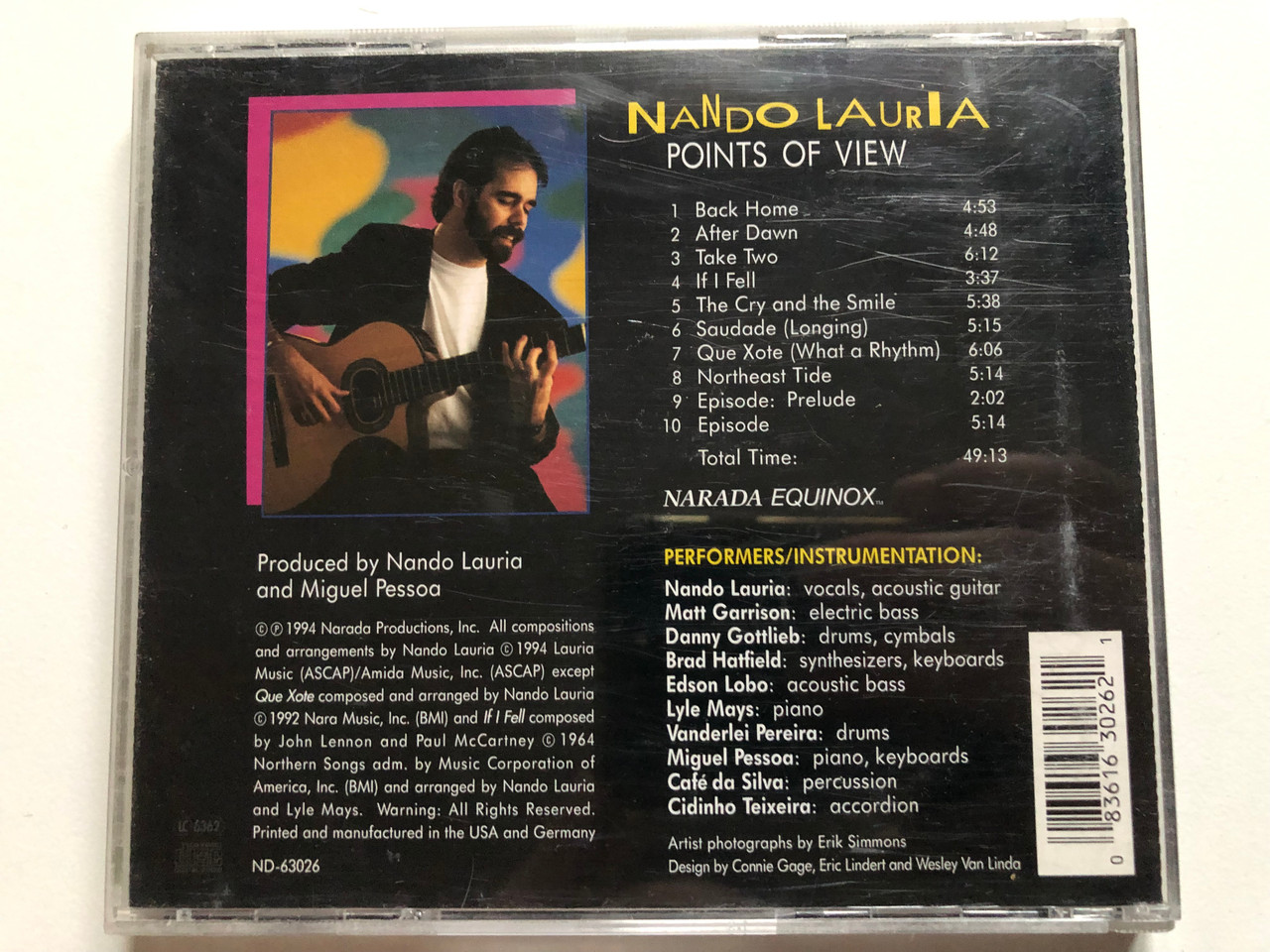 Nando Lauria – Points Of View / Narada Equinox Audio CD 1994 / ND-63026 ...